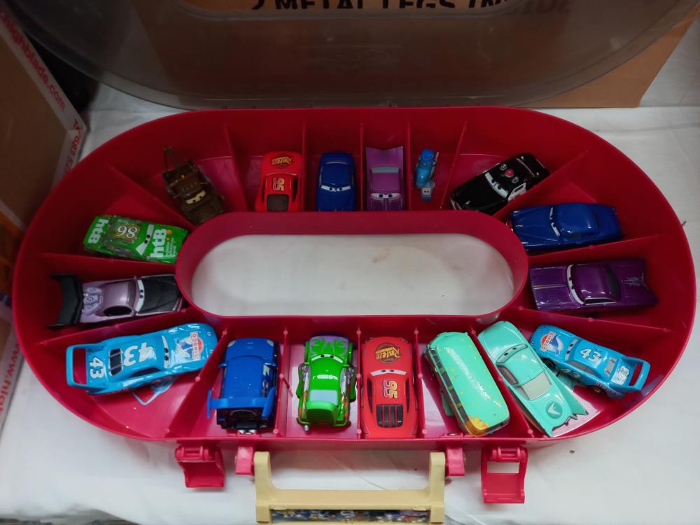2 'Disney Cars' carry cases filled with diecast models from the ...