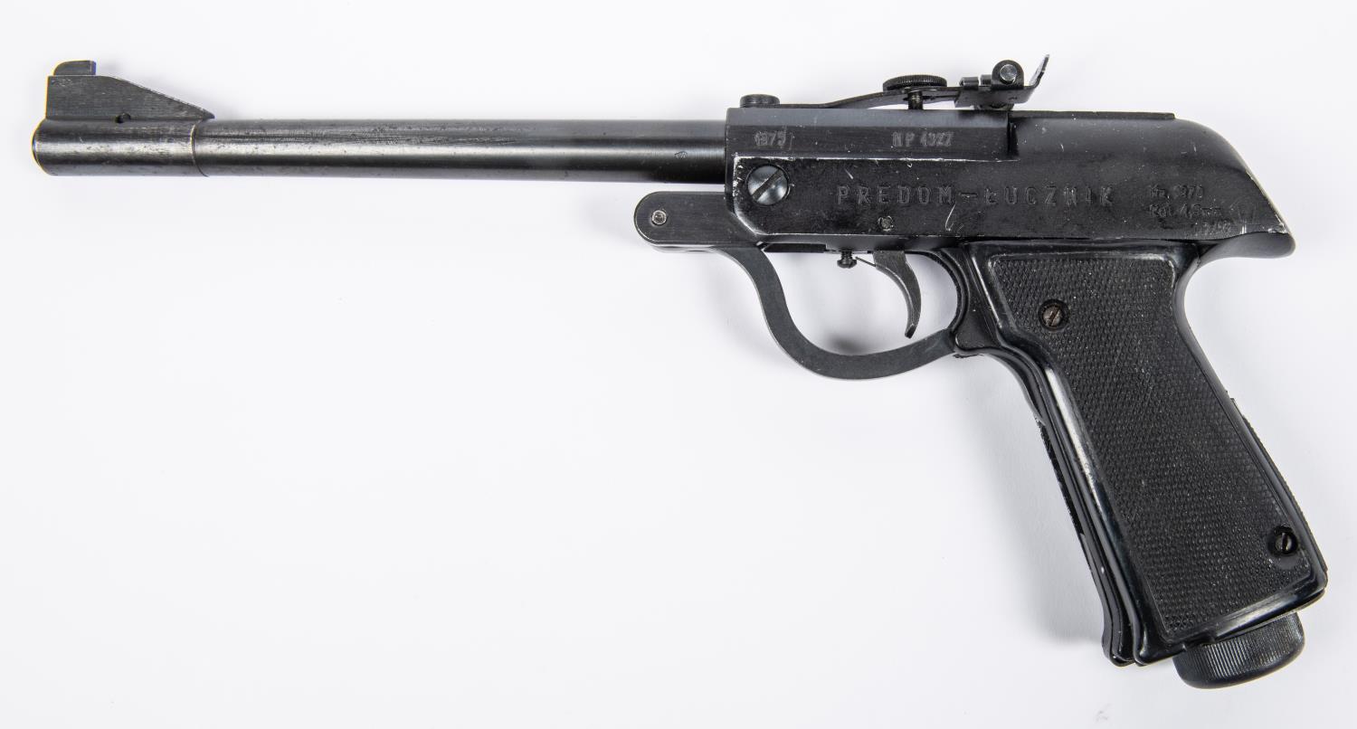 A .177" Polish Predom Lucznik break action air pistol, number NP4327 ...