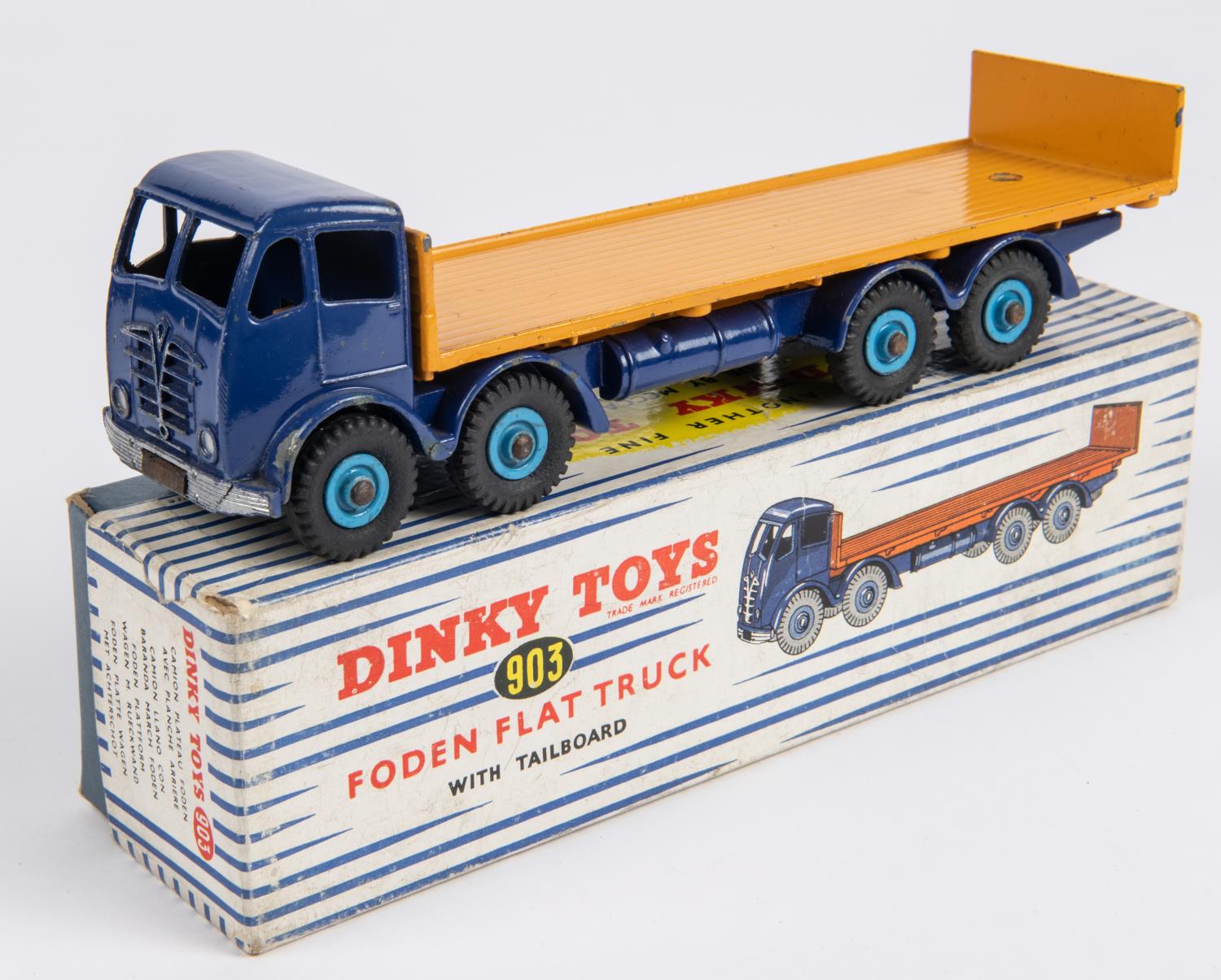 Dinky Toys Foden Flat Truck with Tailboard (903). Example in violet ...