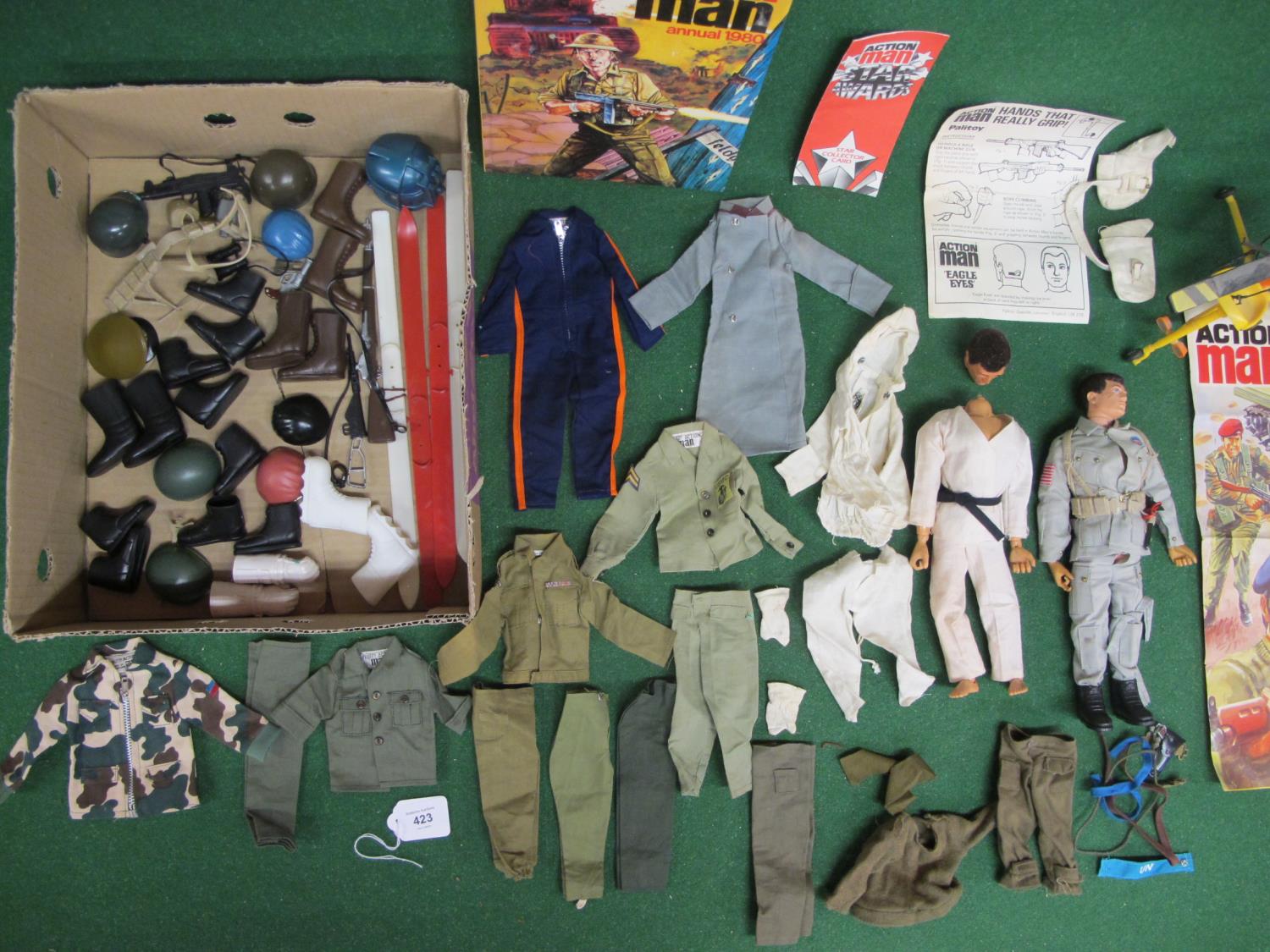 Quantity of Action Man items to include: 1980 annual and brochure, a ...