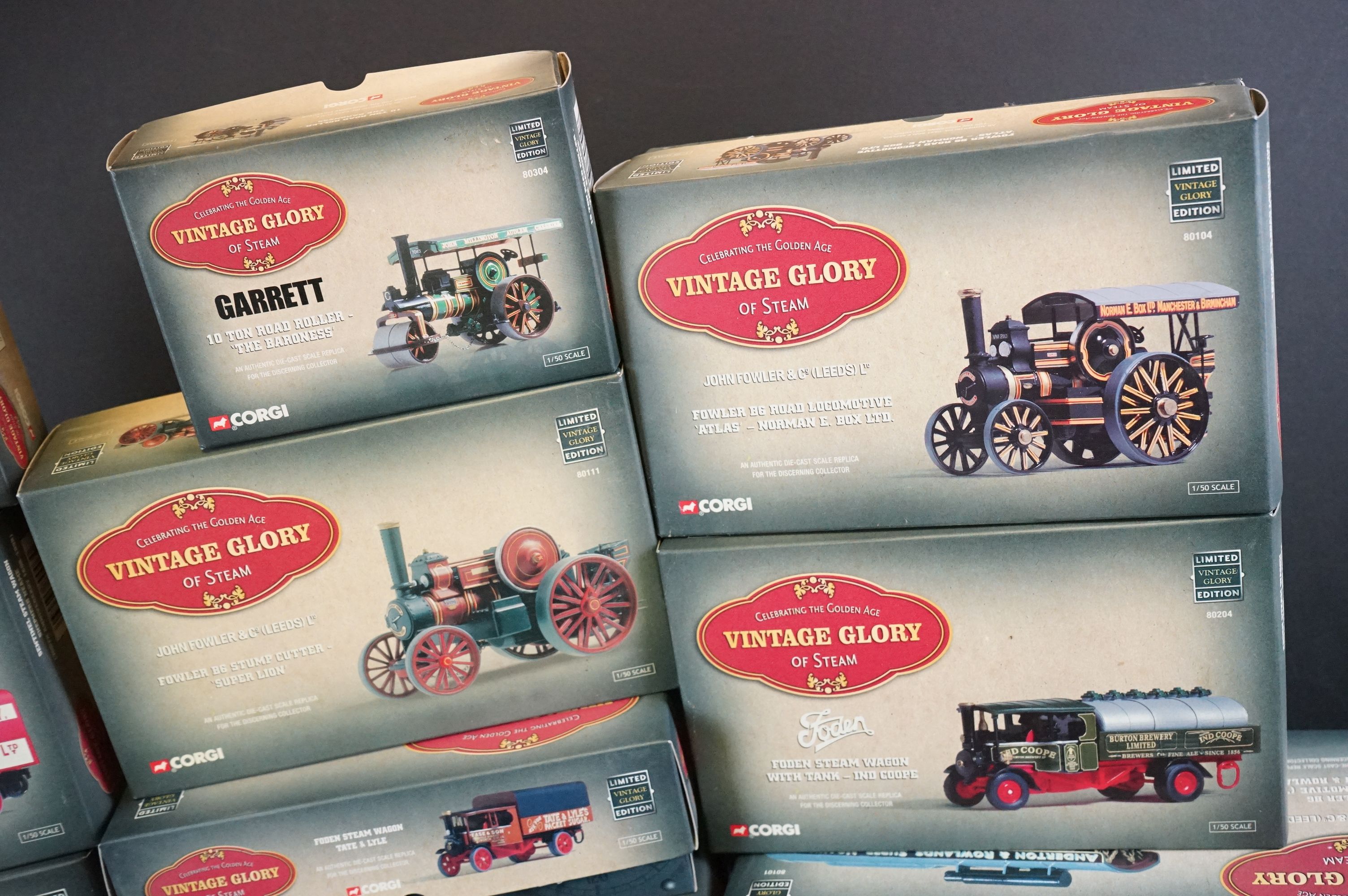 18 Boxed Corgi ' Vintage Glory of Steam ' 1/50 scale diecast models ...