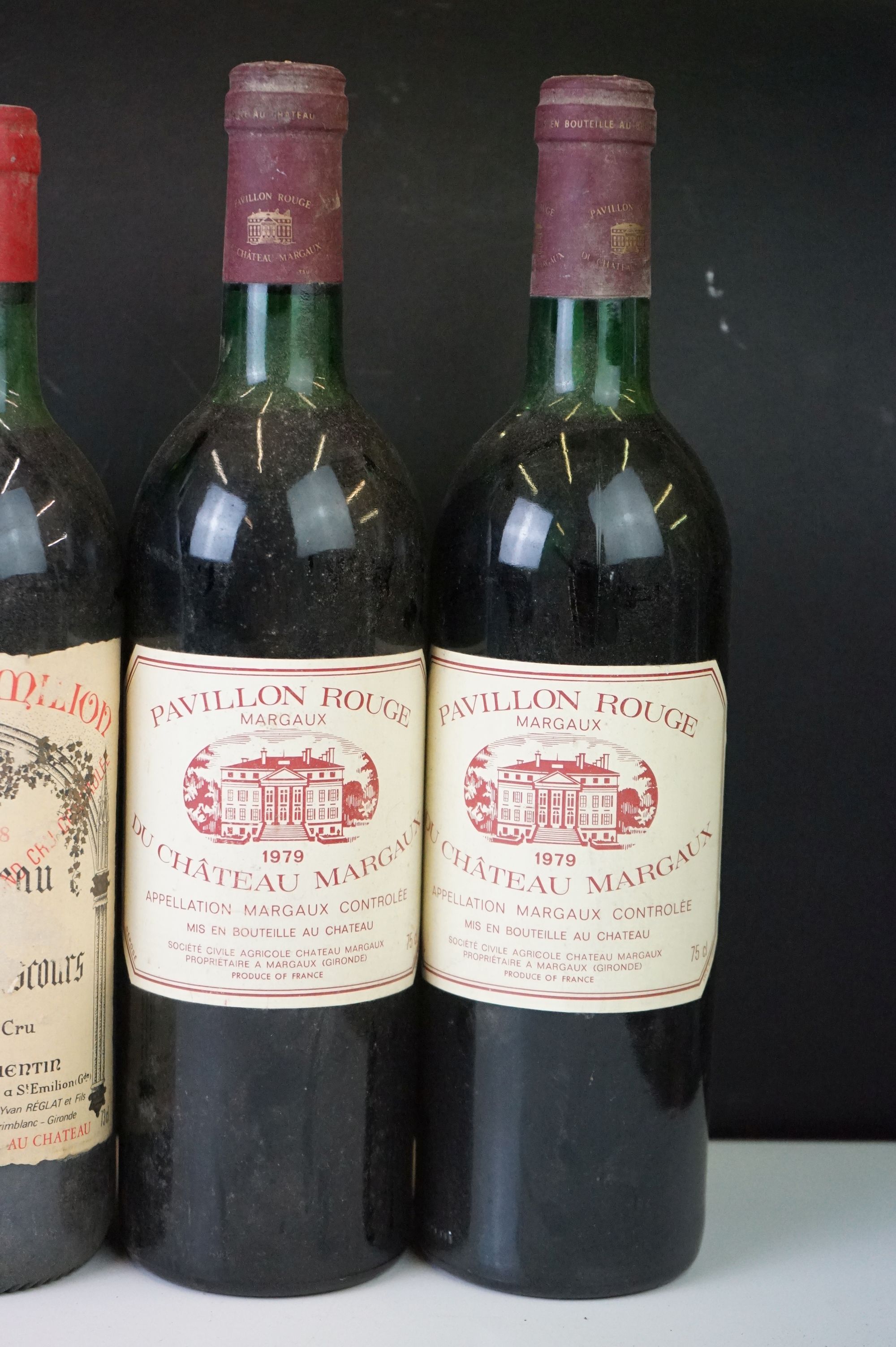 Red Wine - Eight bottles to include 2 x 2 x Pavilion Rouge - Du Chateau ...