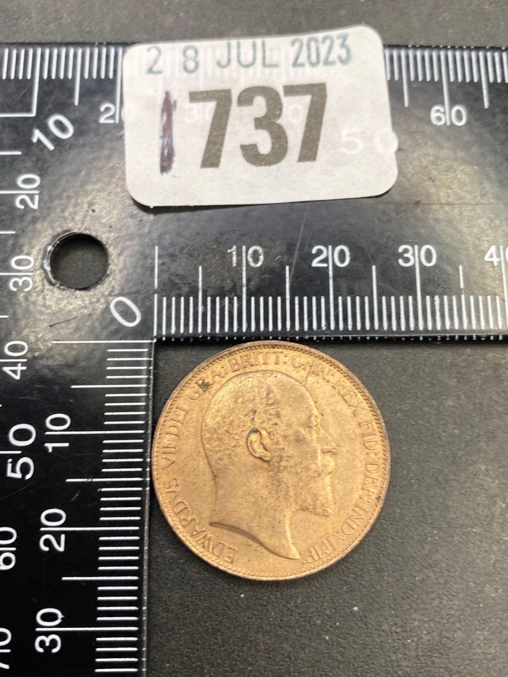 1902 half penny Good grade