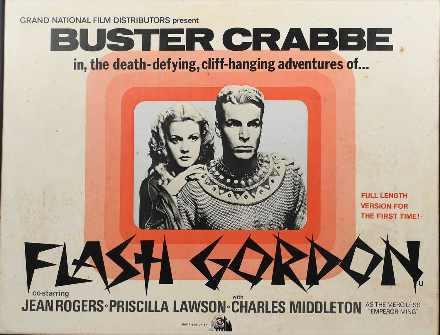 Flash Gordon (Buster Crabbe), a lithographic film poster distributed by ...