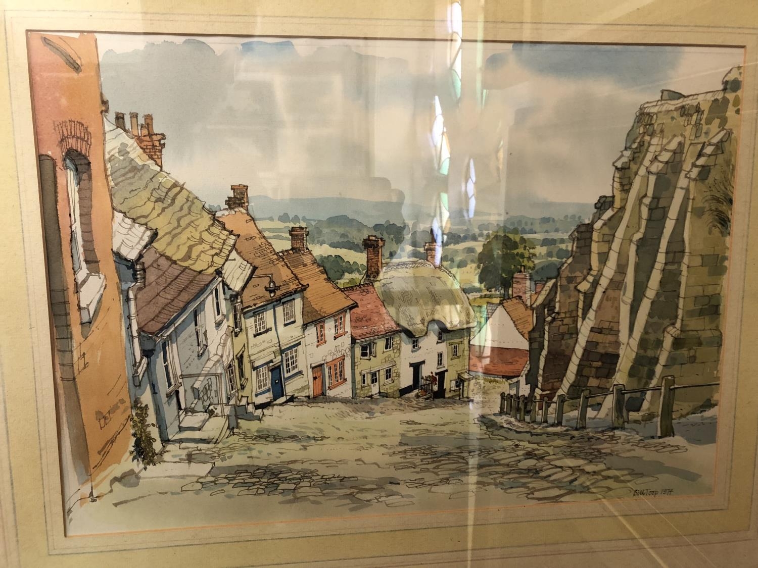 Two 20th Century Watercolours: Bill Toop (b.1942) - Gold Hill ...