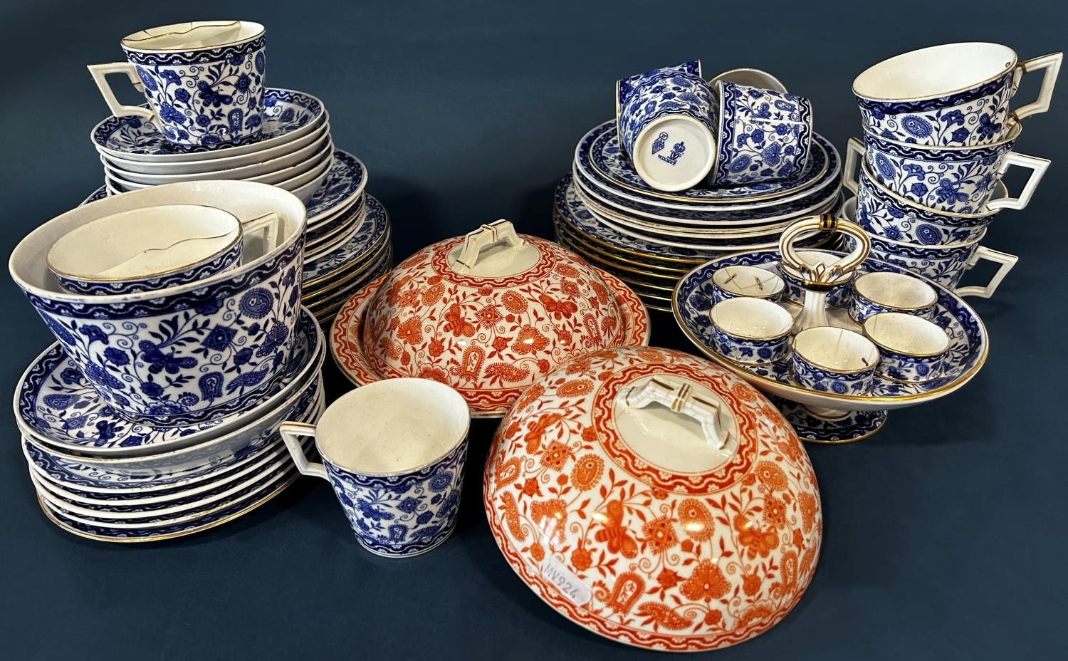 A collection of Royal Crown Derby Wilmot pattern dinner wares ...