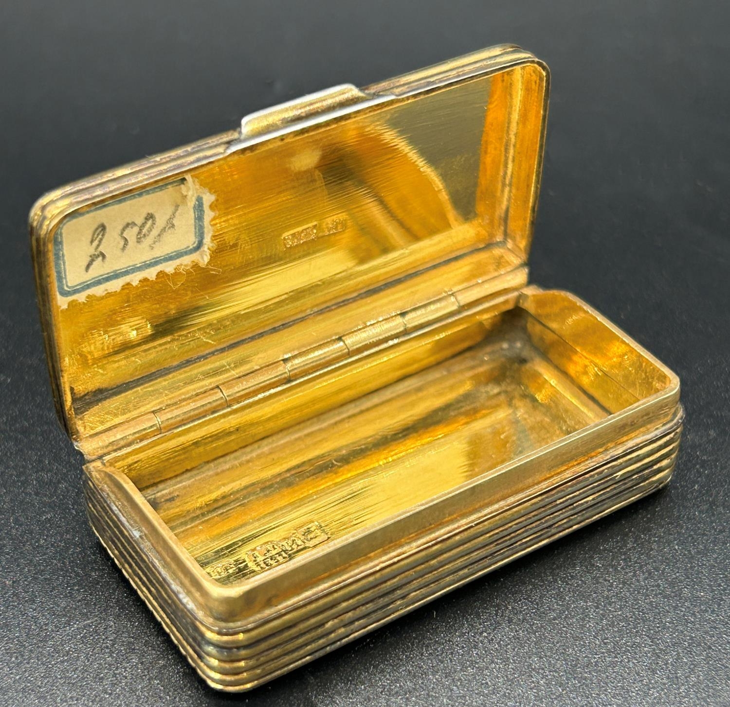A late 18th century Russian silver gilt pill box dated Moscow 1891, 84 ...