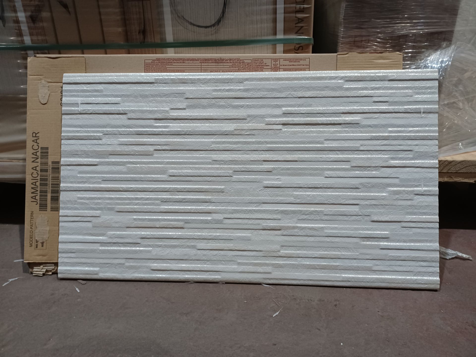 6 x NEW BOXES OF Porcelanosa Jamaica Nacar. Each tile measures ...