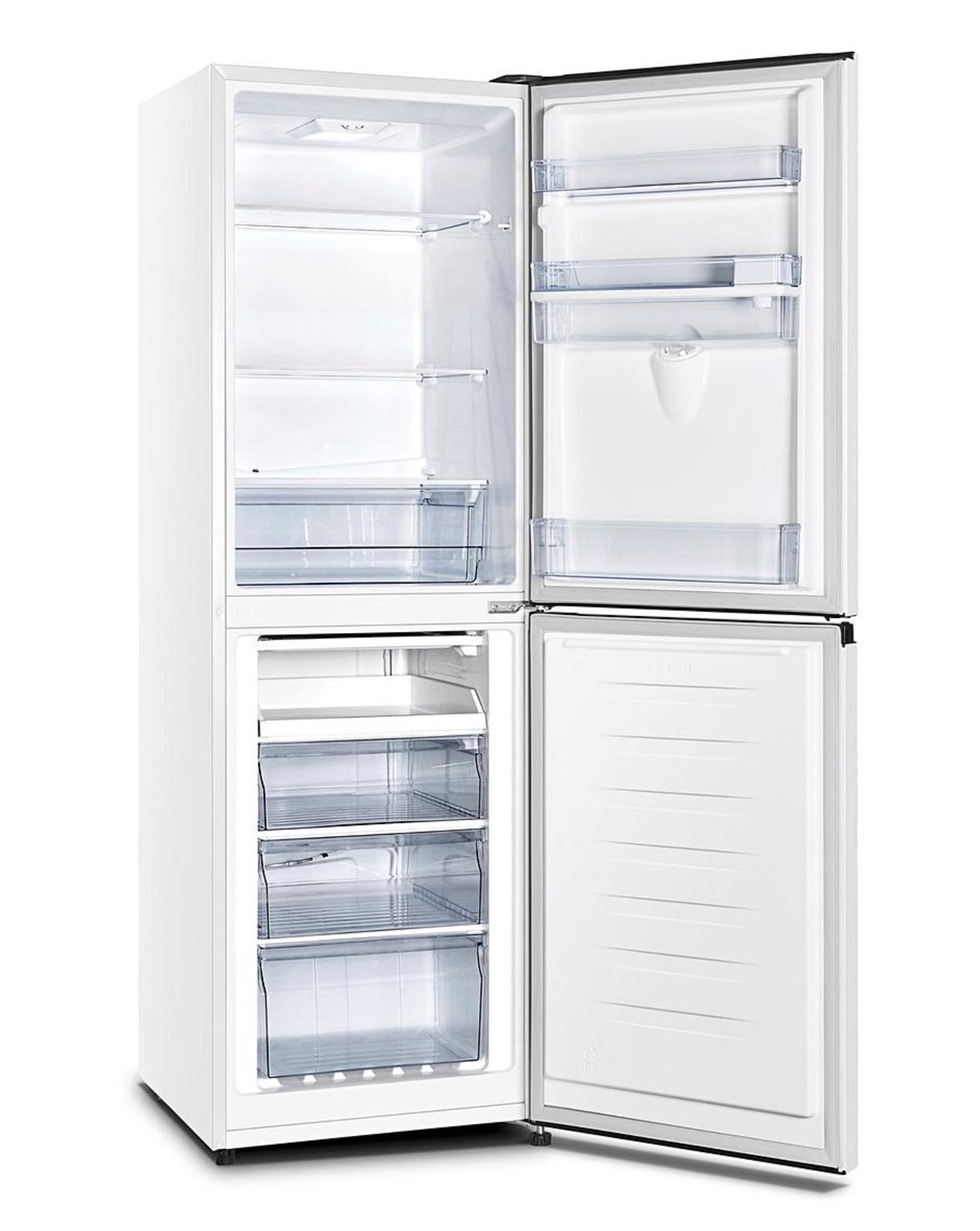 Fridgemaster MC55240MDF Fridge Freezer with Water Dispenser - White ...