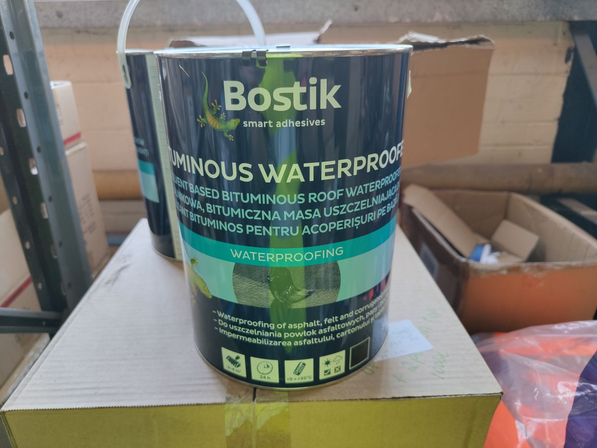 4 X BRAND NEW BOSTIK 5L BITUMINOUS WATERPROOFER R16-13