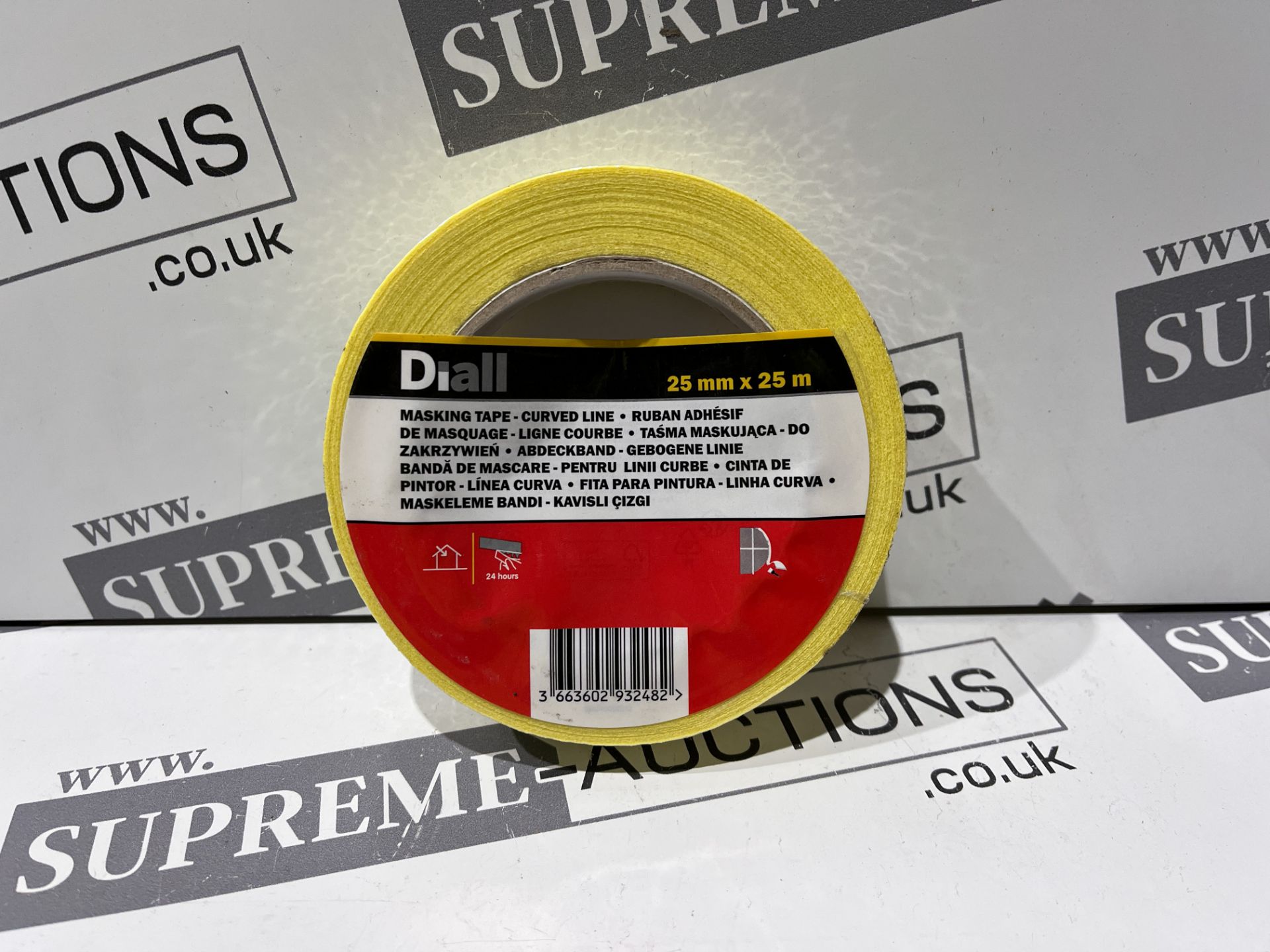 74 X BRAND NEW 25MM X 25M DIALL MASKING TAPE R9B-9