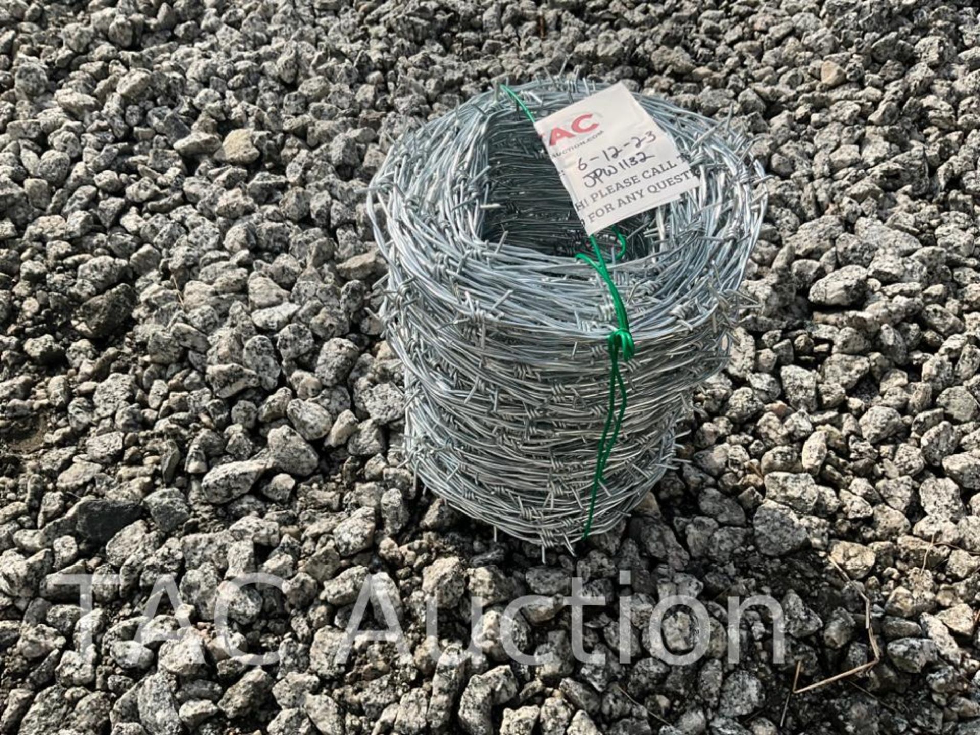 New Unused Roll Of Barbed Wire Location: Moreland, GA, - TAC Auction ...