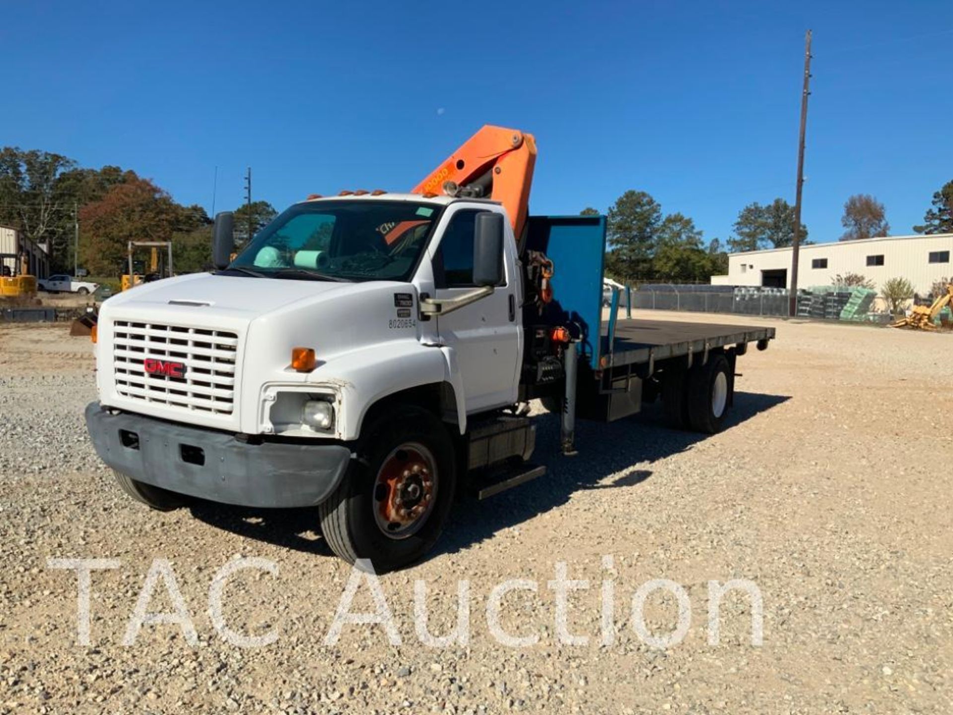 2005 GMC C7500 Flatbed Truck W/ Palfinger Crane Location: Near Conyers ...