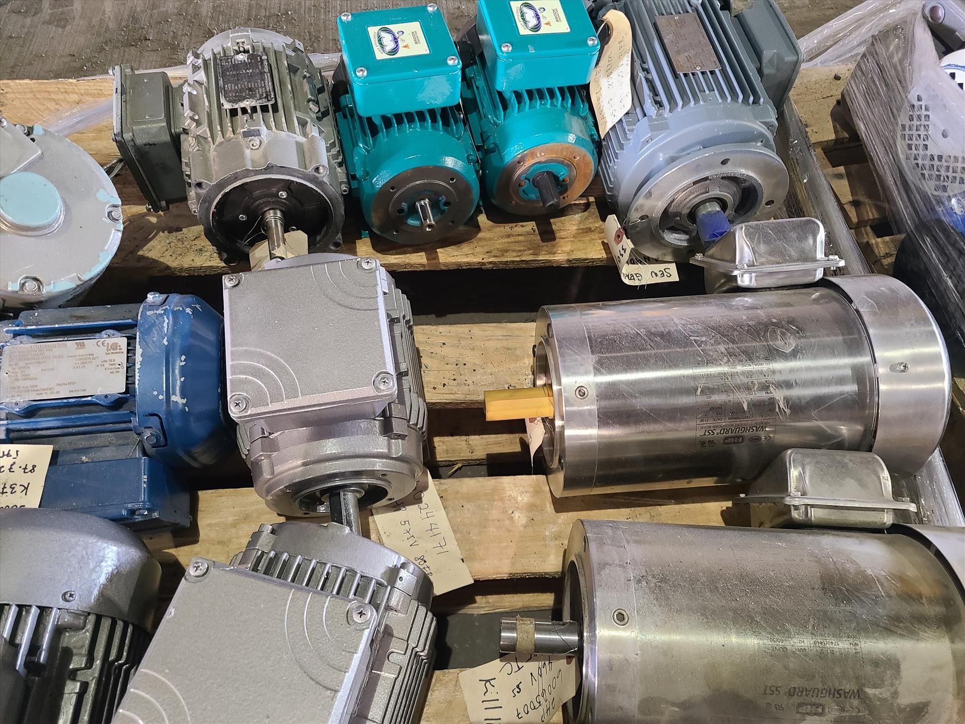(skid) misc. motors, etc. [Loc. Truck Bay]