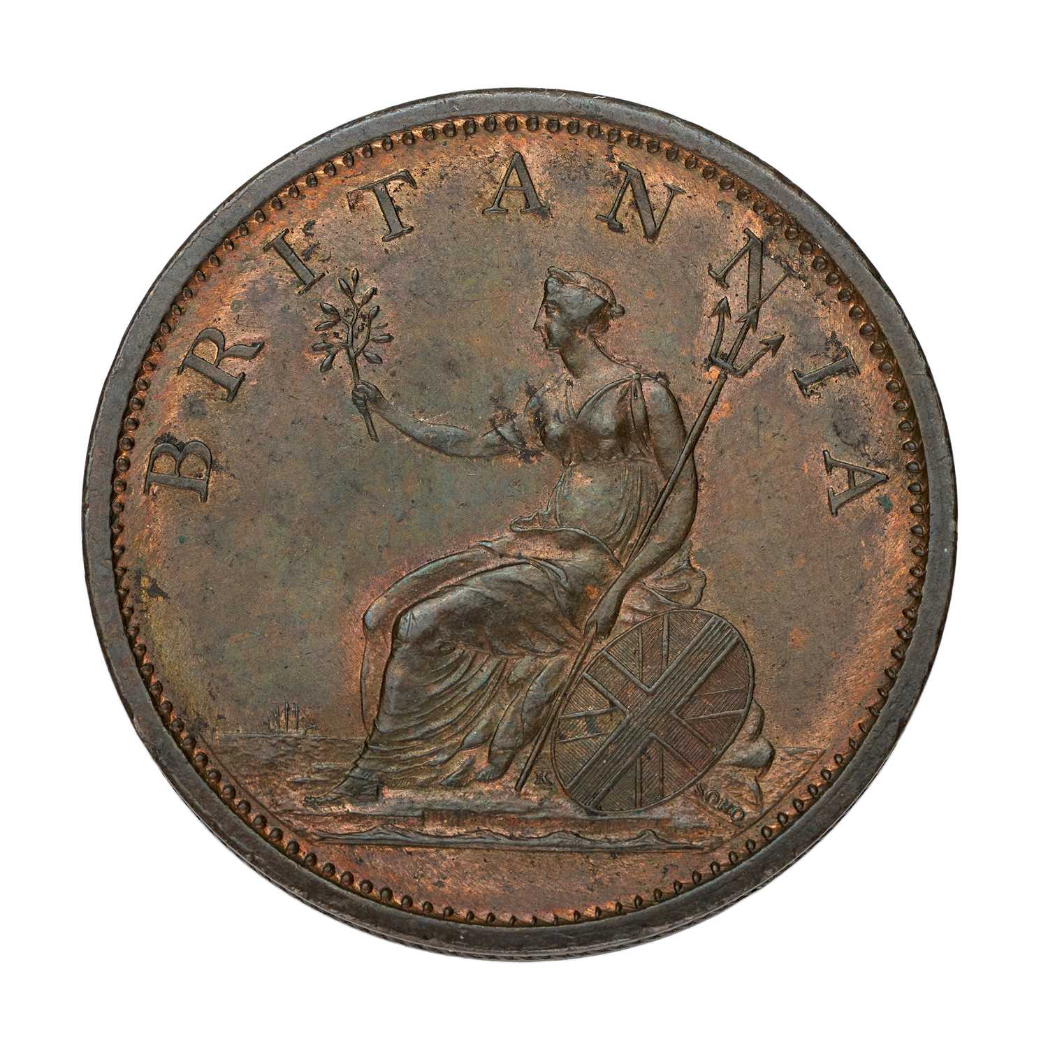 George III, Penny 1806, (S.3780); two minor verdigris spots on obverse ...
