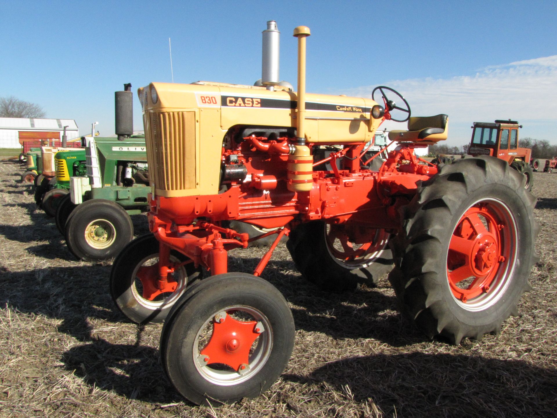 Case 830 Comfort King Hi-Crop tractor, WF, diesel, 3-pt, 540 pto, (2 ...