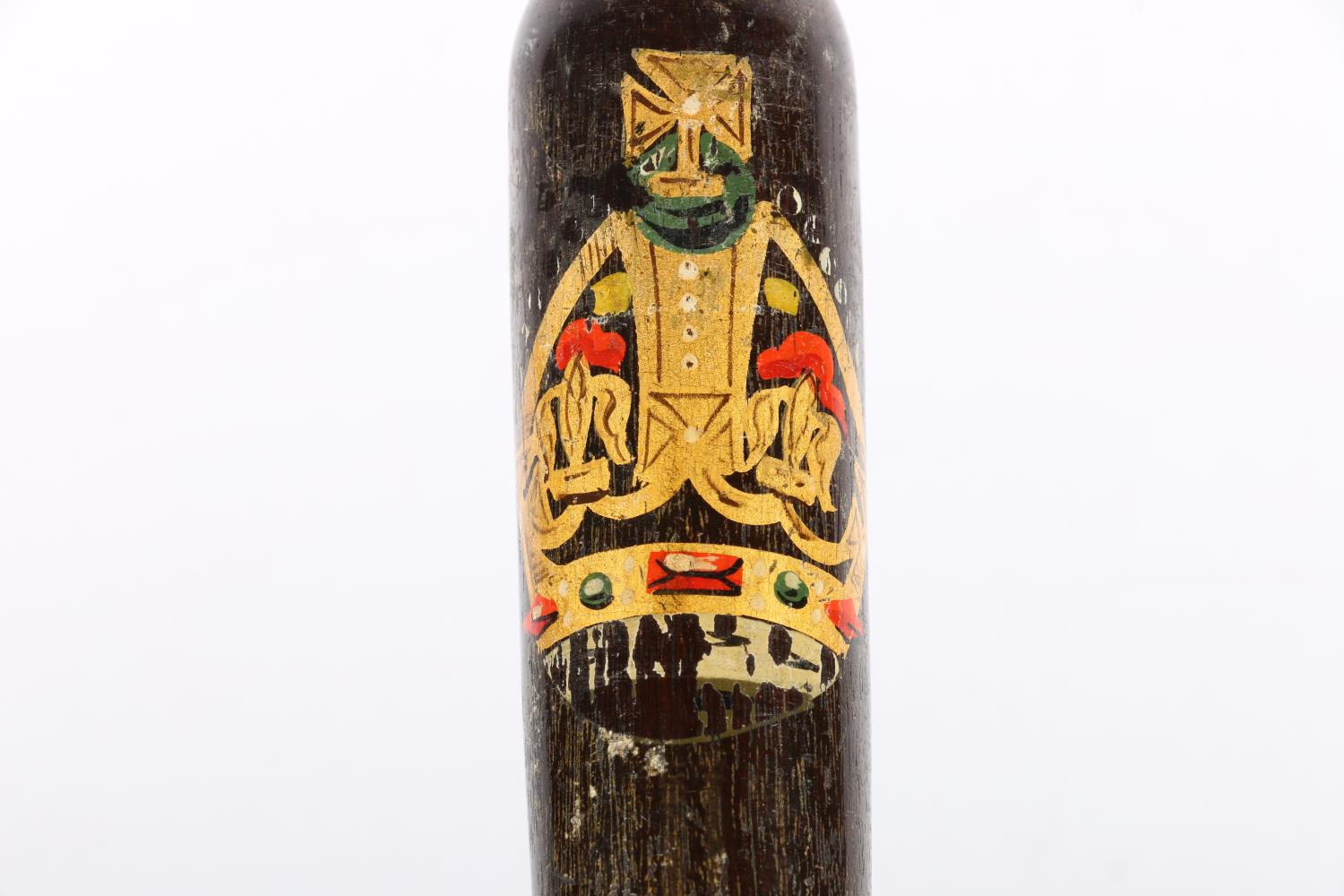 George V painted wood police constables truncheon, painted with crown ...