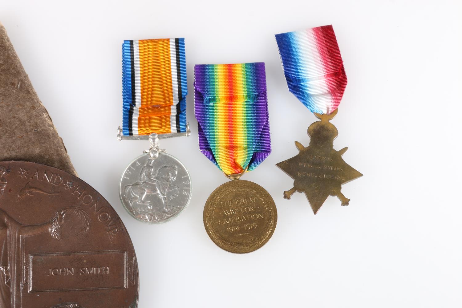 Medals of 11106 Private John Smith of the 1st and 6th Battalion Gordon ...