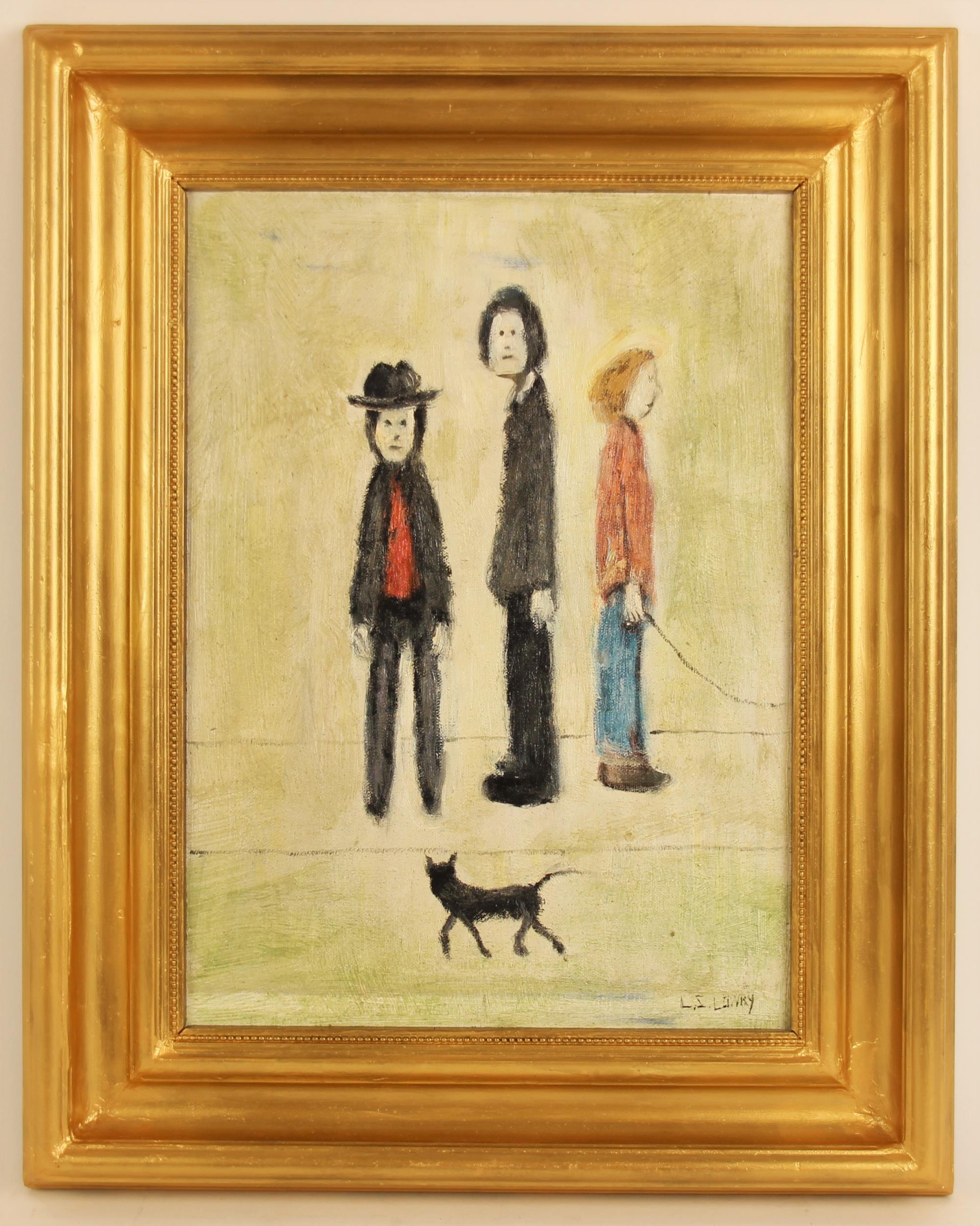 After Laurence Stephen Lowry, RBA, RA, (British, 1887-1976),'Three Men ...