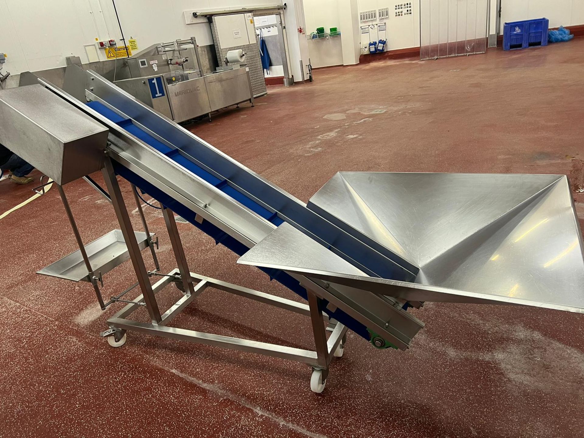 1 x JayCraft Food Machinery, weigher bagger on slatted elevating ...