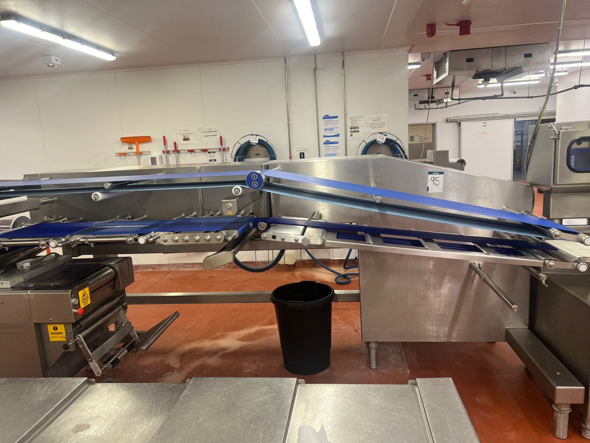 1 x Weber CPI transfer conveyor / accumulator for shingle stacking of ...