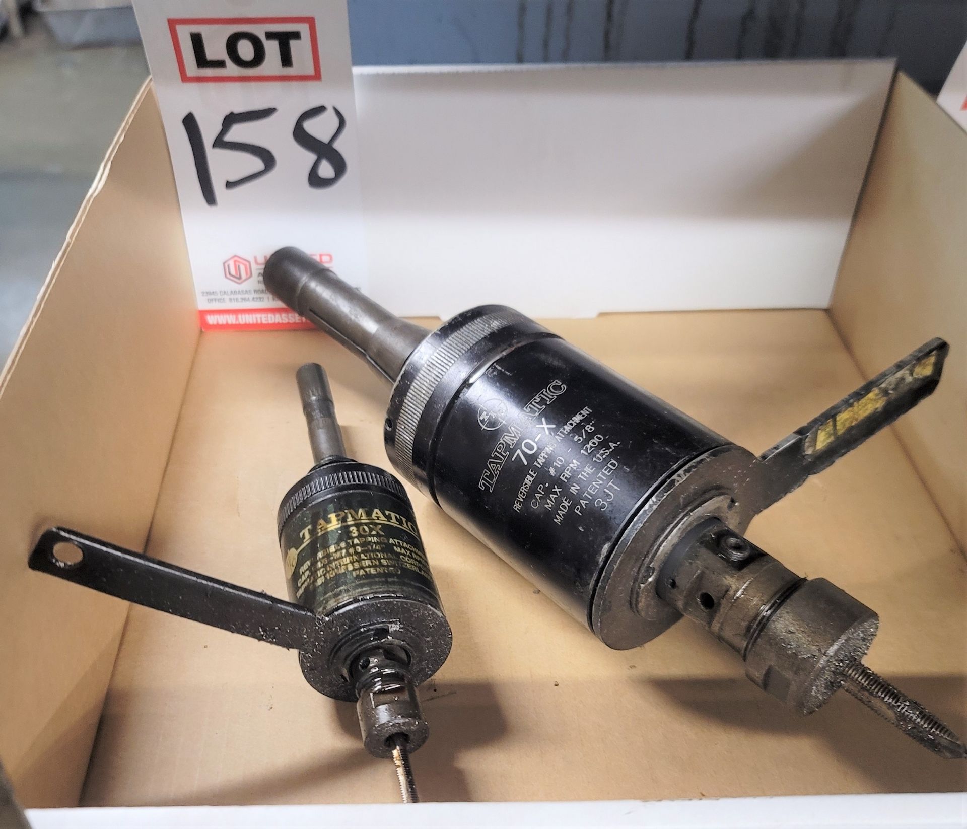 LOT - TAPMATIC 70X AND 30X TAPPING HEADS