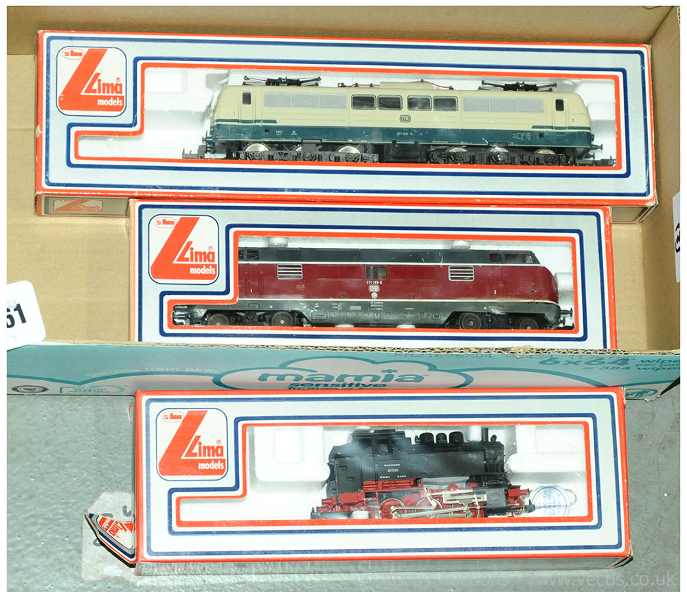 Lima HO Gauge Scale group of DB Locomotives (1) 0-6-0 Class 80 005 Tank ...