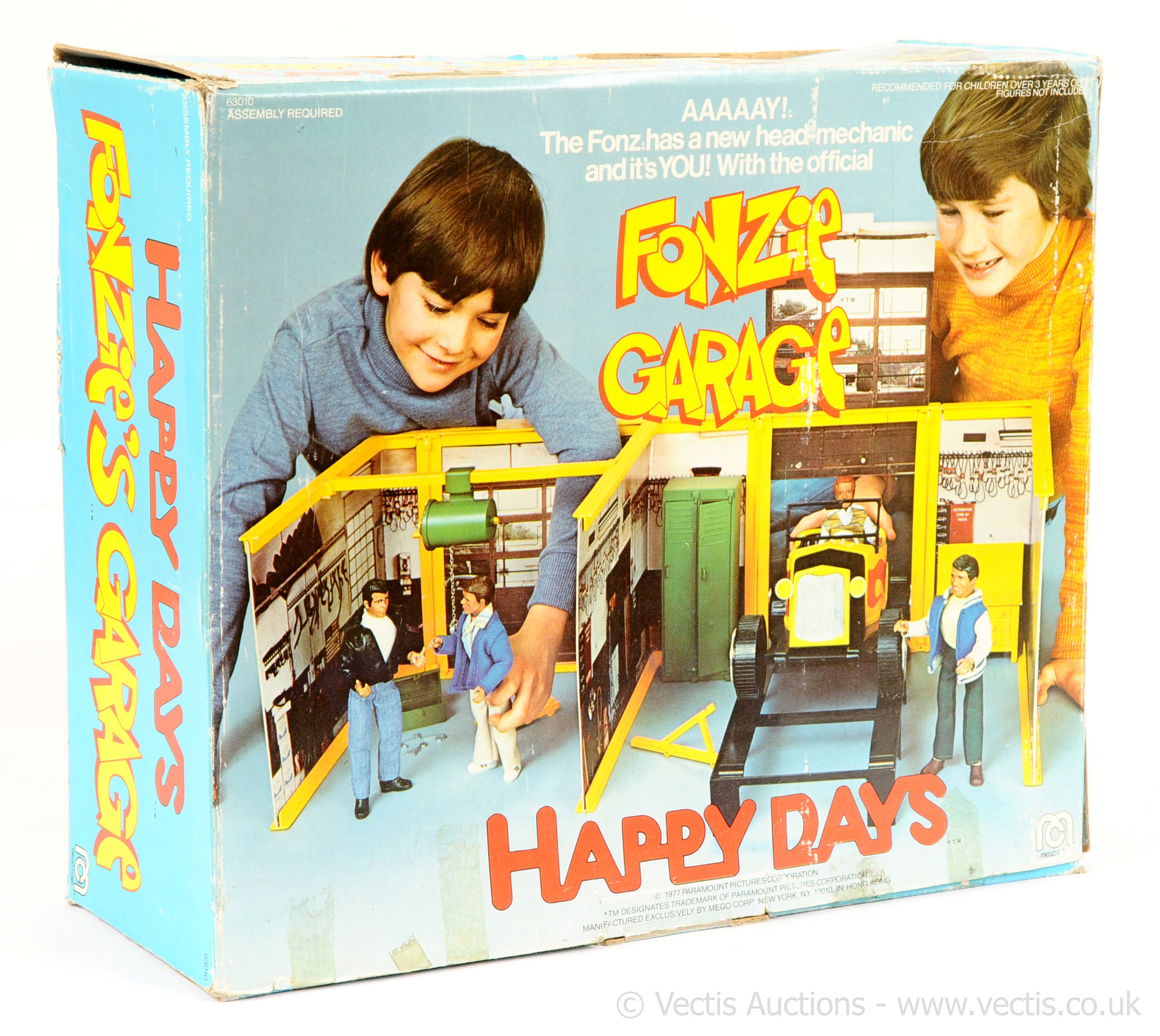 Mego vintage 1977 Happy Days Fonzie Garage playset, includes car, Good ...