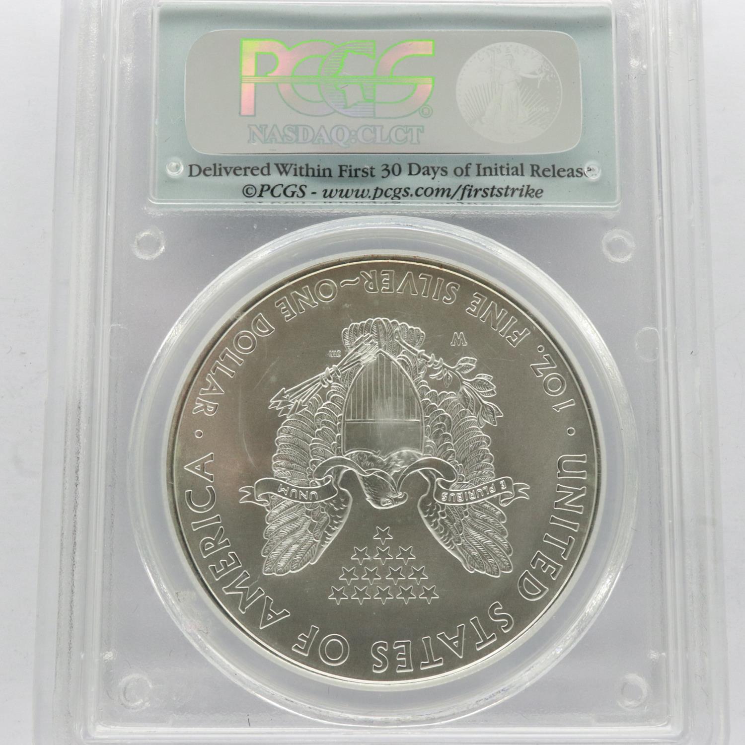 Encapsulated First Strike 2018 Baltimore silver 1 dollar coin. UK P&P ...