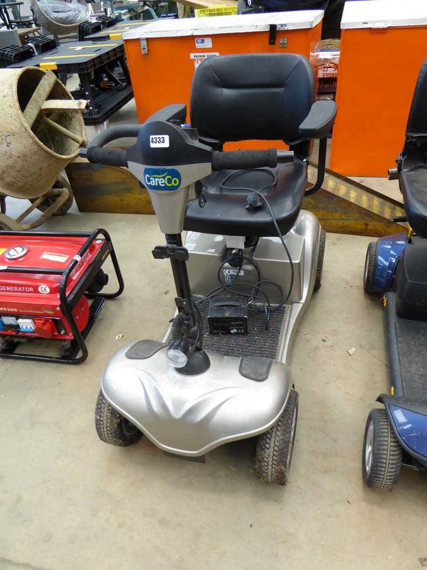 Silver 4 wheel Care Co mobility scooter