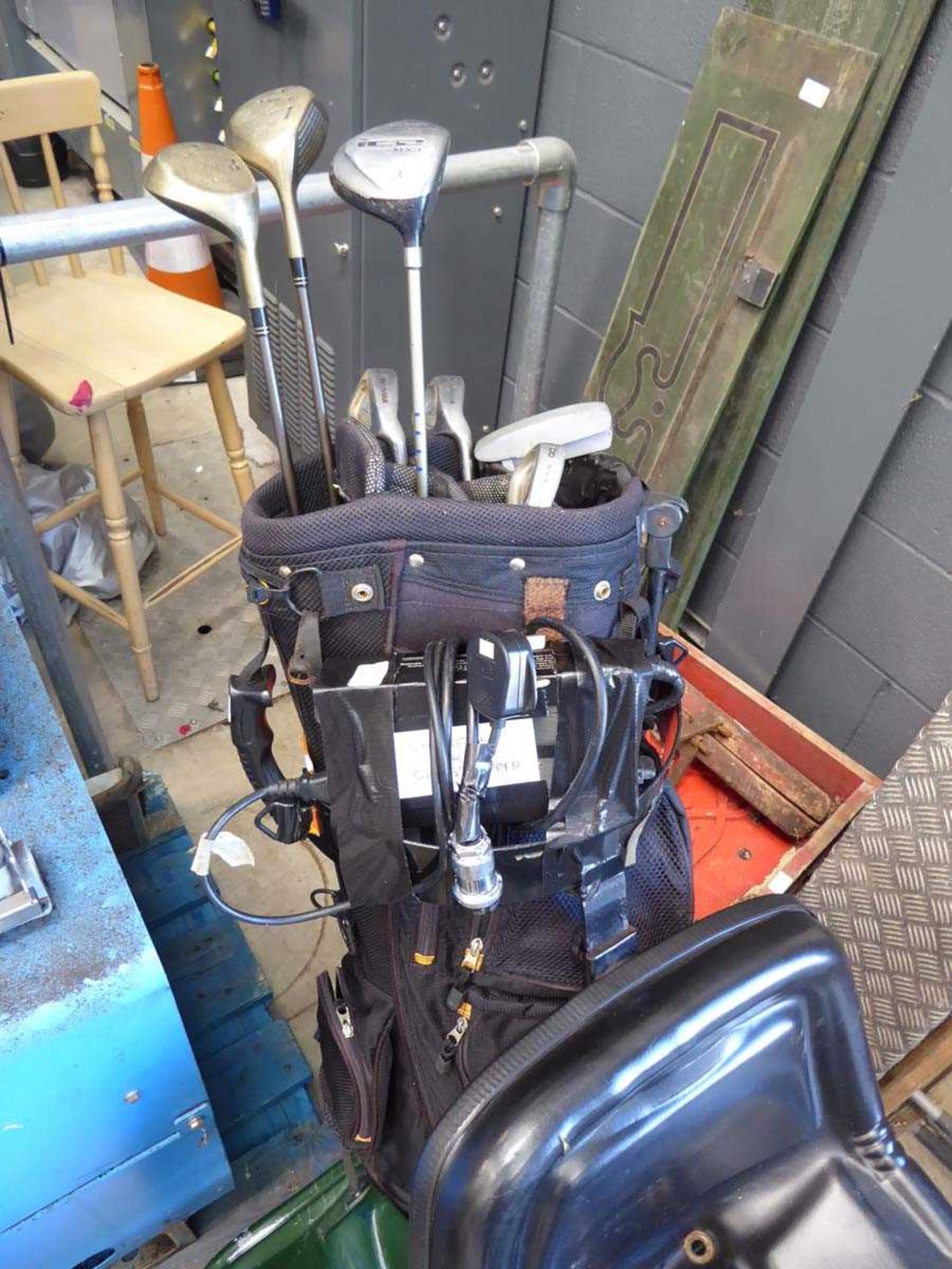 Large Grasshopper electric golf buggy, with loading ramp and golf bag ...