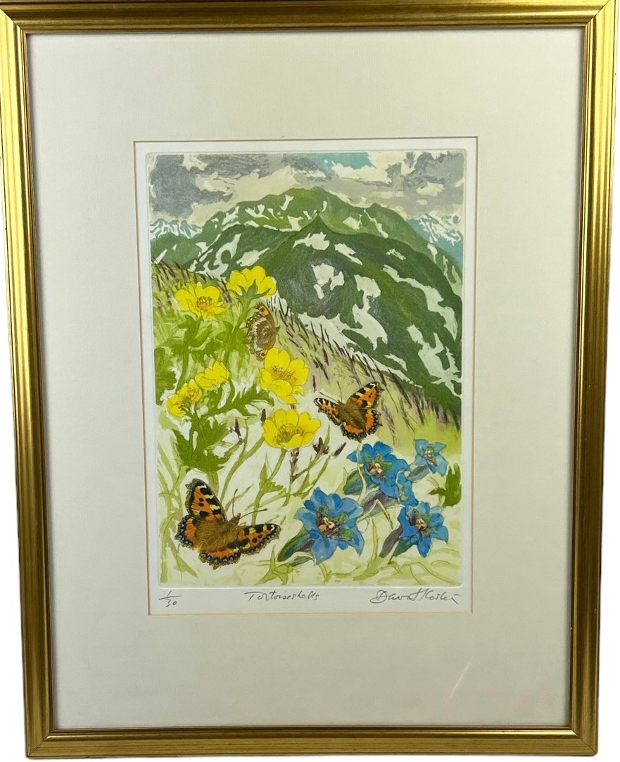DAVID KOSTER (1926-2014) limited edition lithograph of Tortoiseshell ...