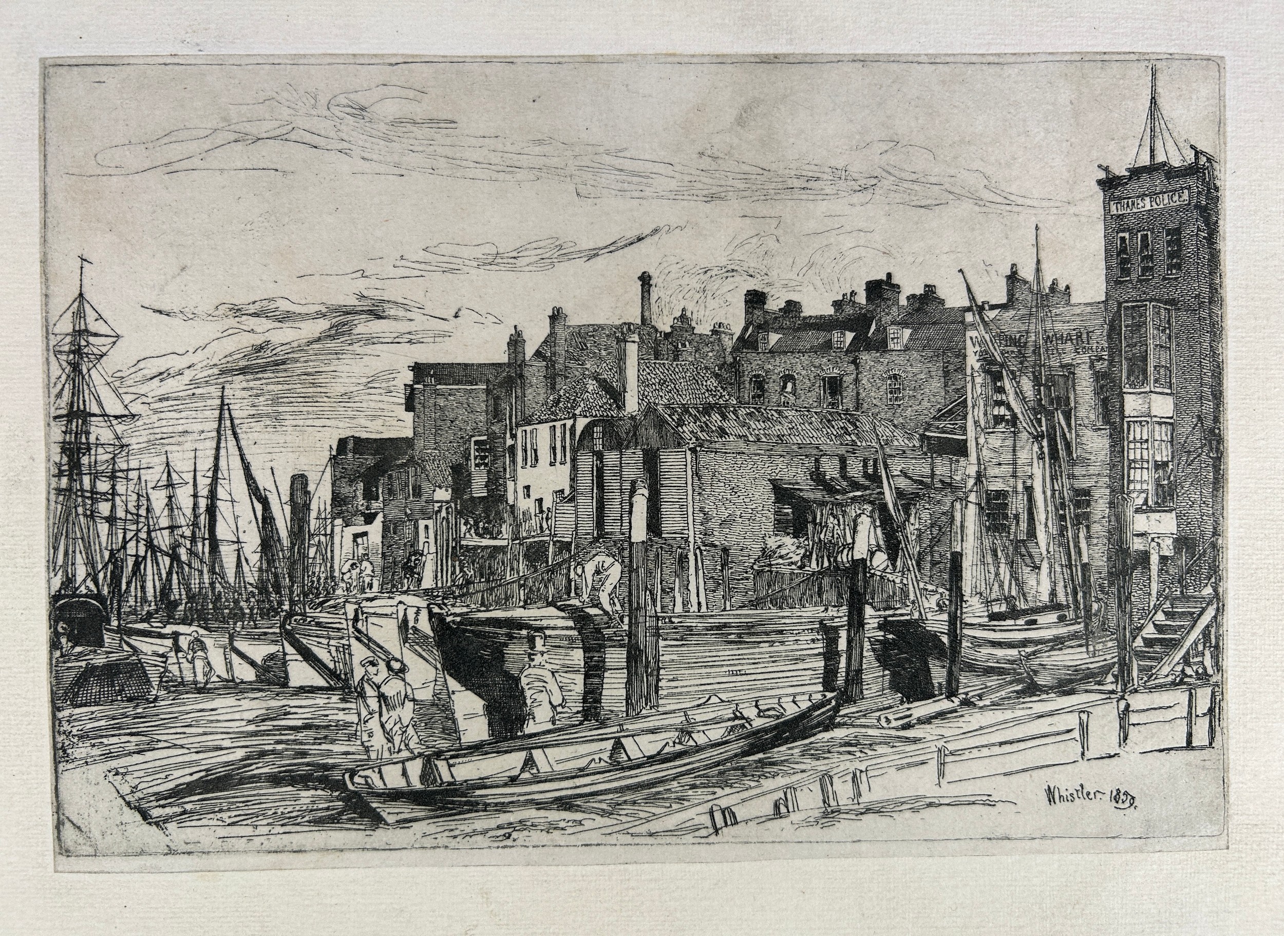 JAMES ABBOTT MCNEILL WHISTLER (1834-1903) 'THAMES POLICE (WAPPING WHARF ...