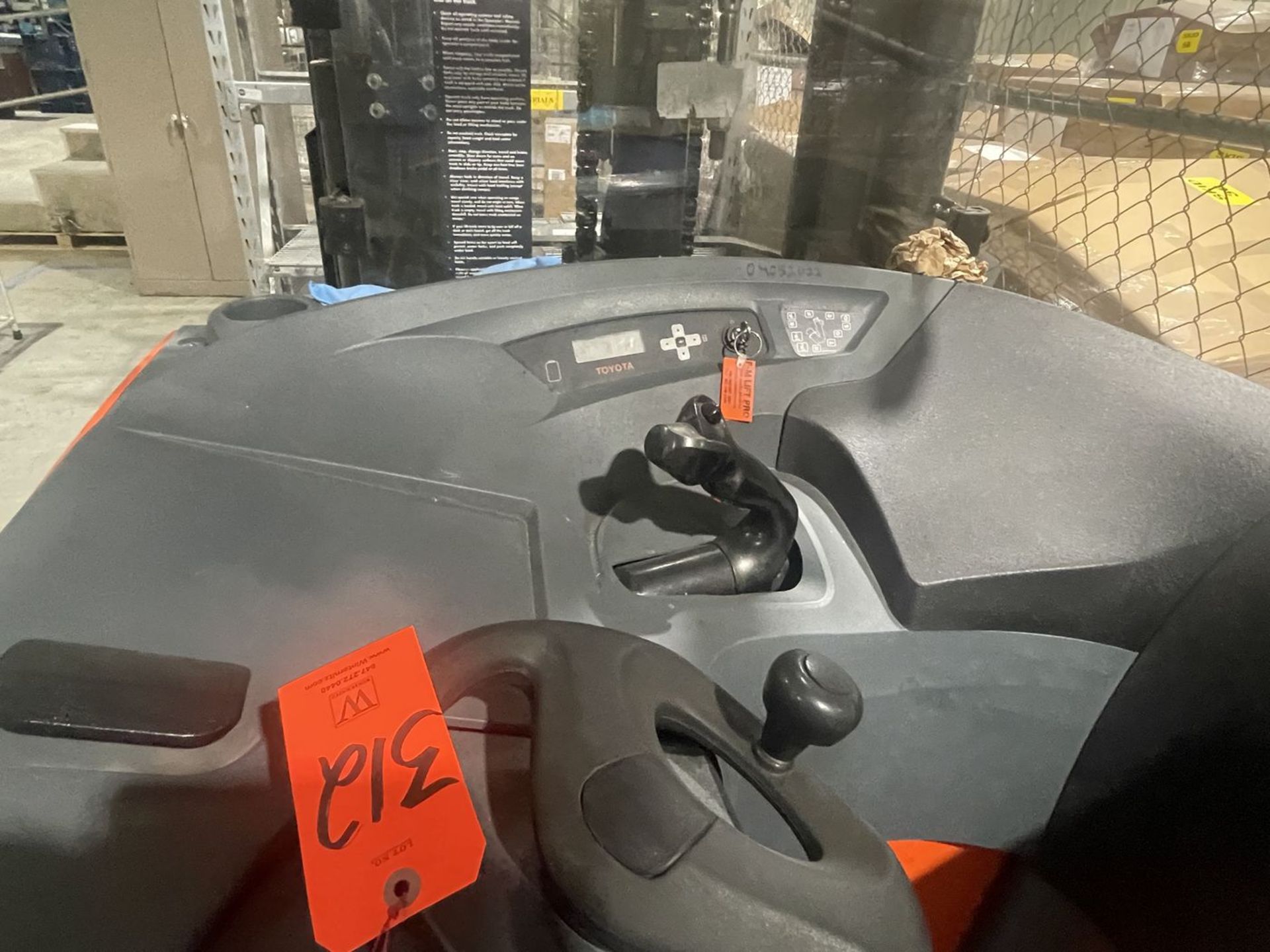 Toyota 3,500 lb. Cap. Model 9BRU18 Electric Stand-Up Riding Straddle ...