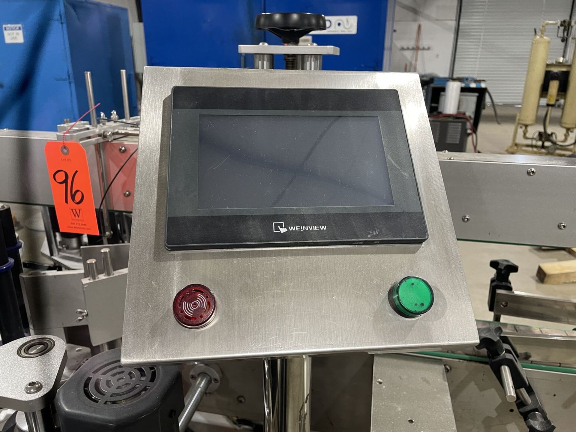 Front and Back Automatic Labeler, 4 in. x 9' Table Top Belt Conveyor ...