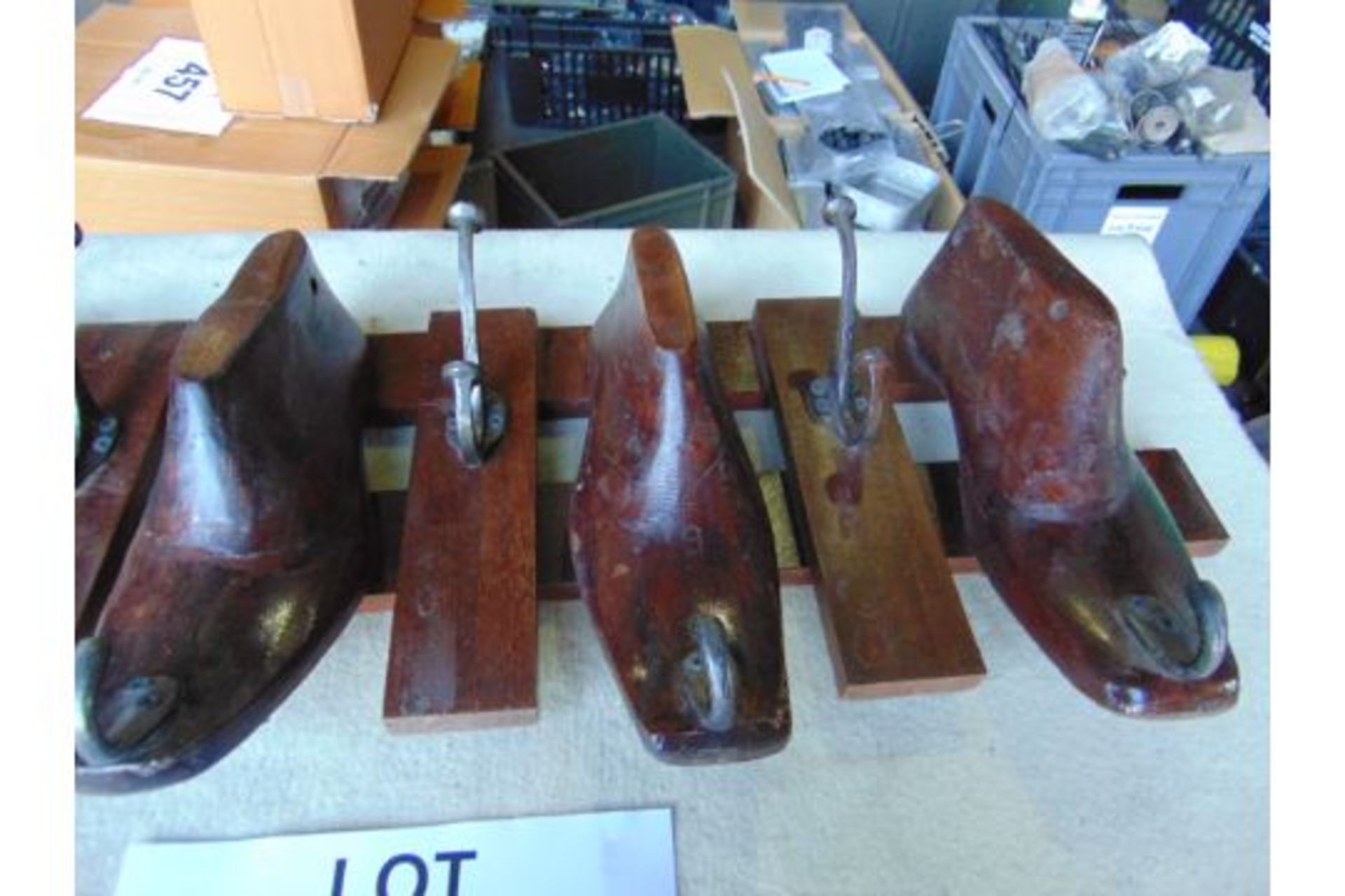 Very nice Cobblers Shoe coat hooks x4