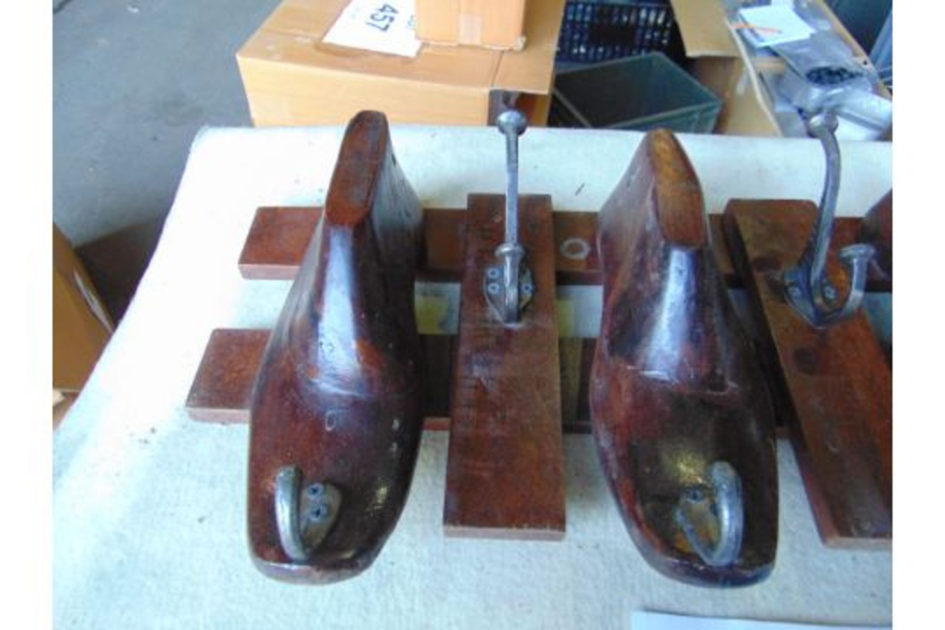 Very nice Cobblers Shoe coat hooks x4