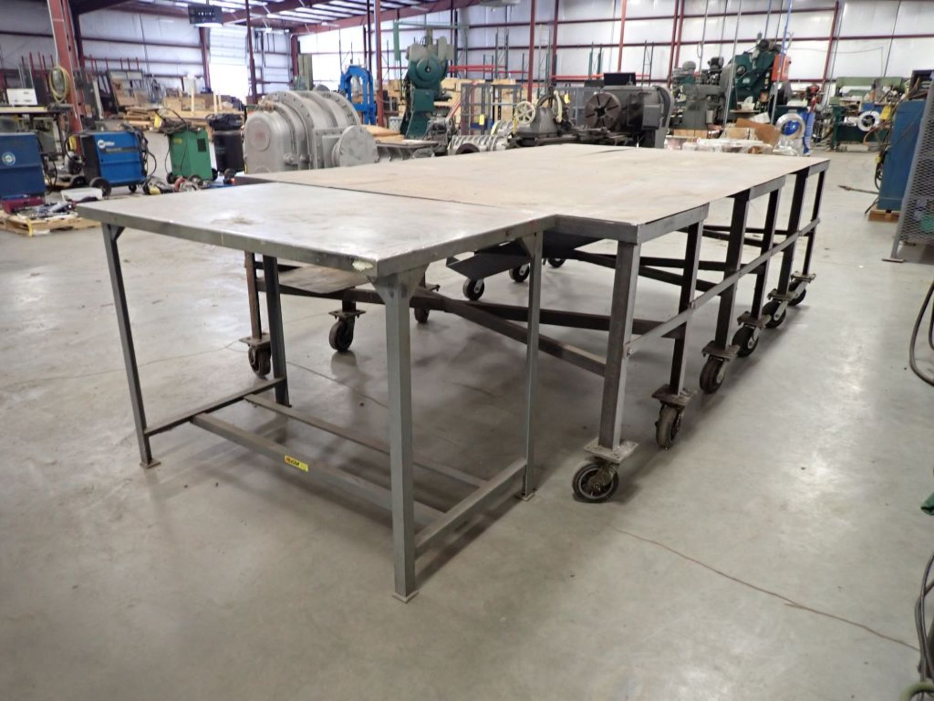 (2) Metal Work Tables, 30" x 8" x 36"; Tag: 285711