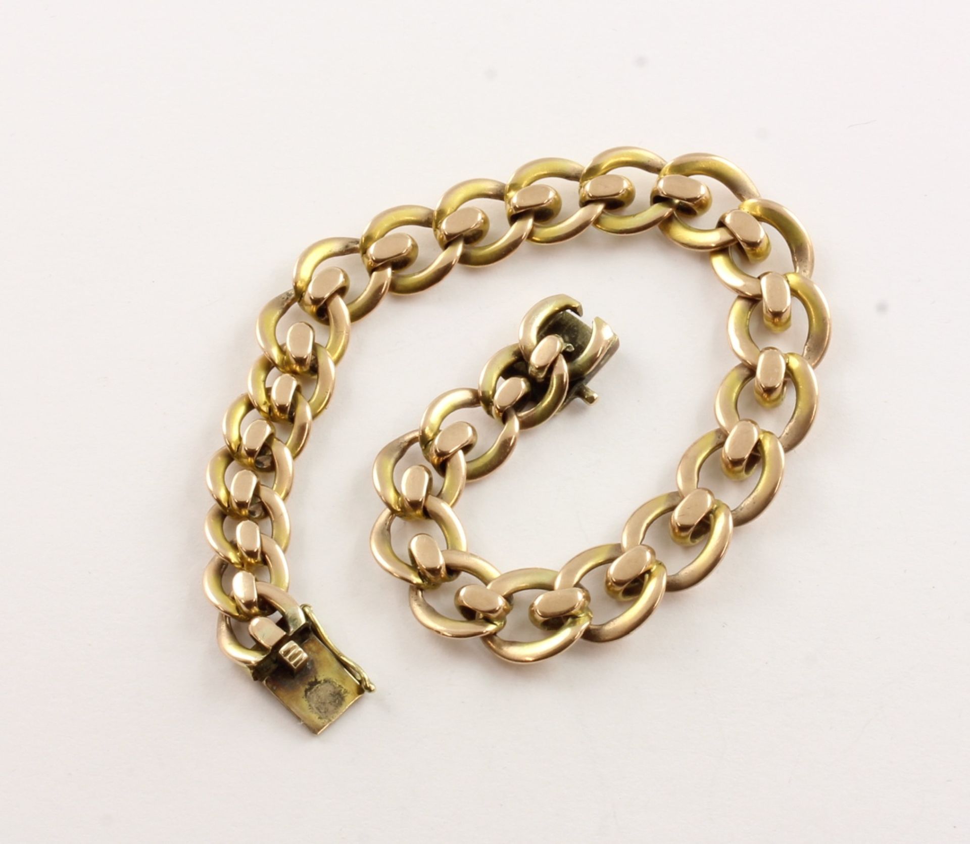 ARMBAND, 333/ooo Gelbgold, besch., L 21, 21,7g