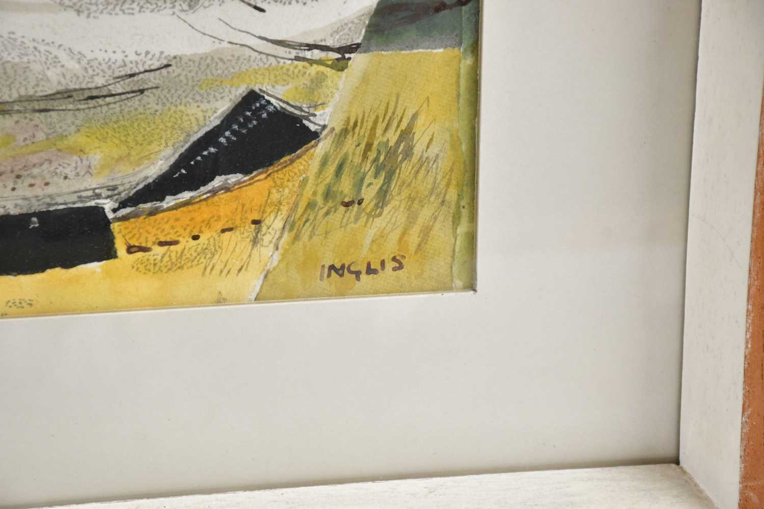 ALEXANDER INGLIS; mixed media, 'Judith's House', signed lower left, 38 ...