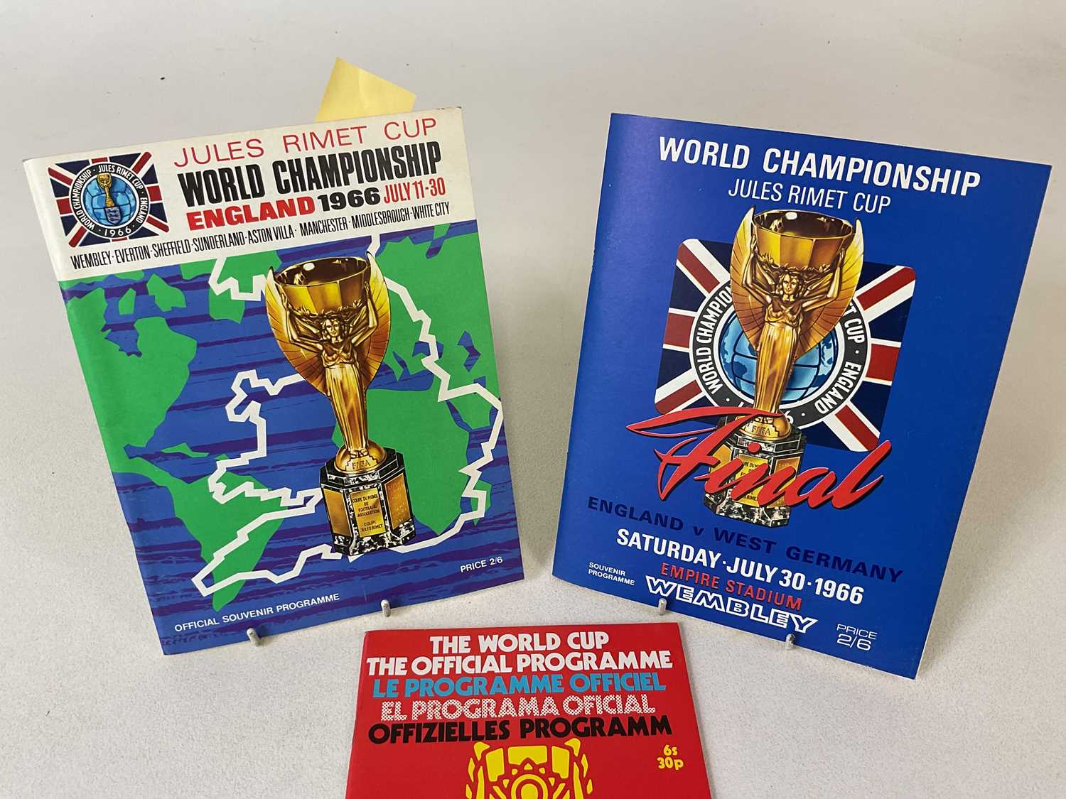 ENGLAND WORLD CUP WINNERS 1966; official programme for the final, a ...