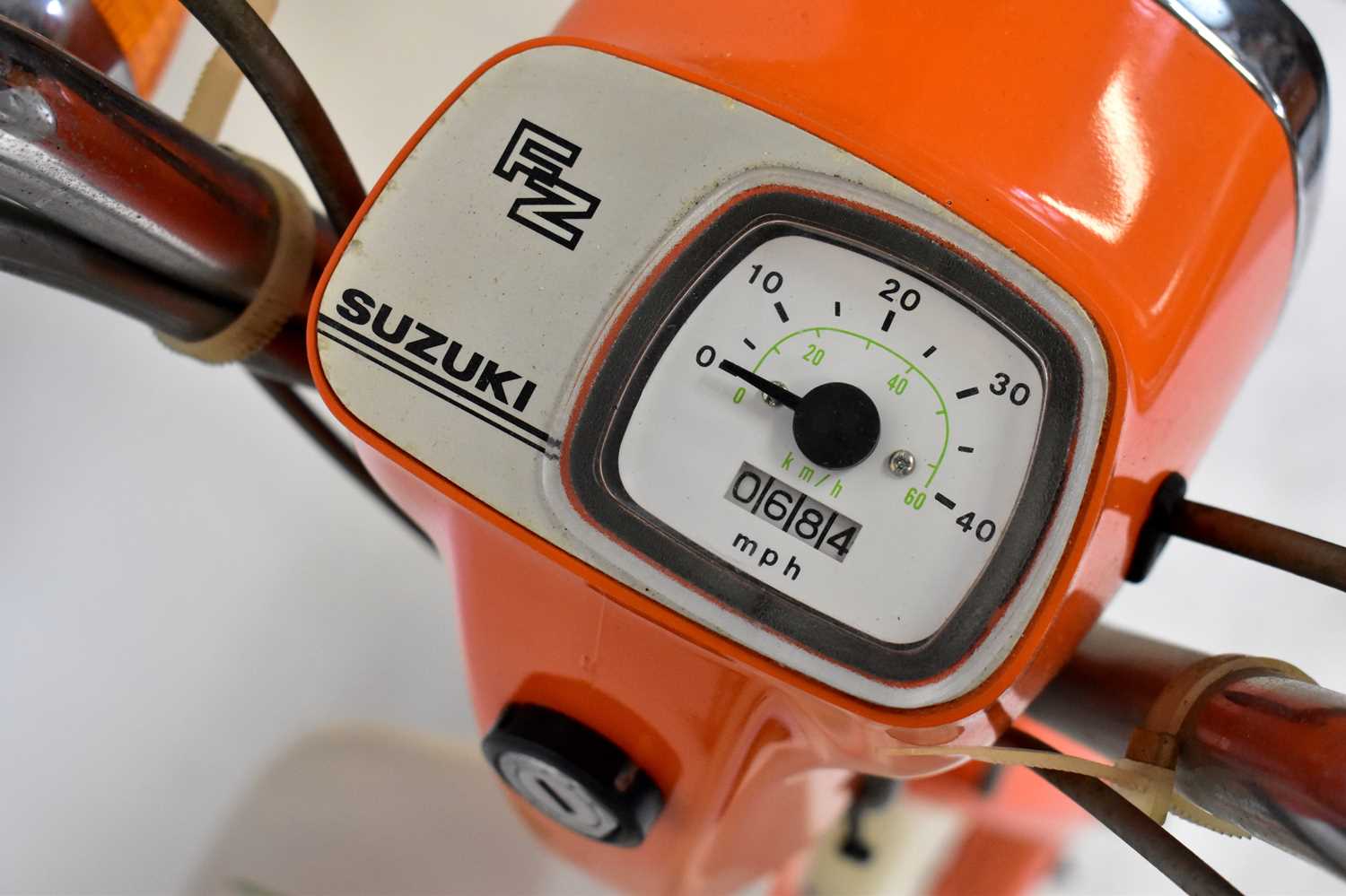 SUZUKI; a 1979 FZ50 Moped in orange and off-white livery, registration ...