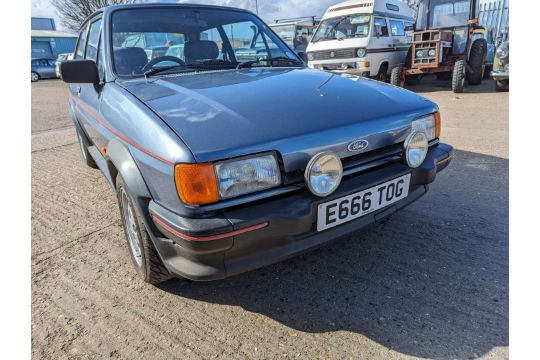 Make & Model:Ford , Fiesta XR2 Date of Reg:E666TOG Colour:Grey cc:1597 ...