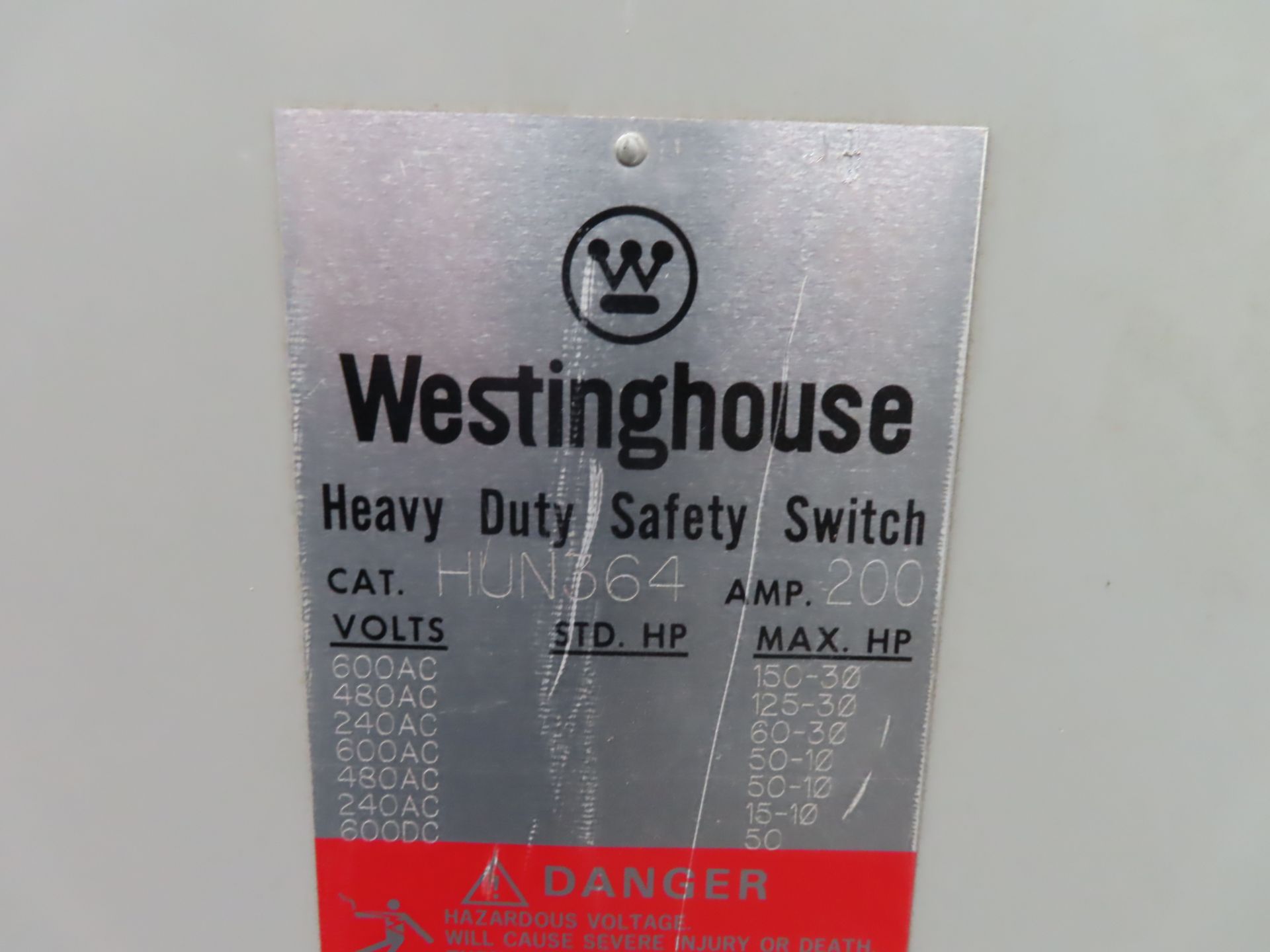 1x Westinghouse Unused Surplus HUN364 Heavy Duty Safety Switches EA
