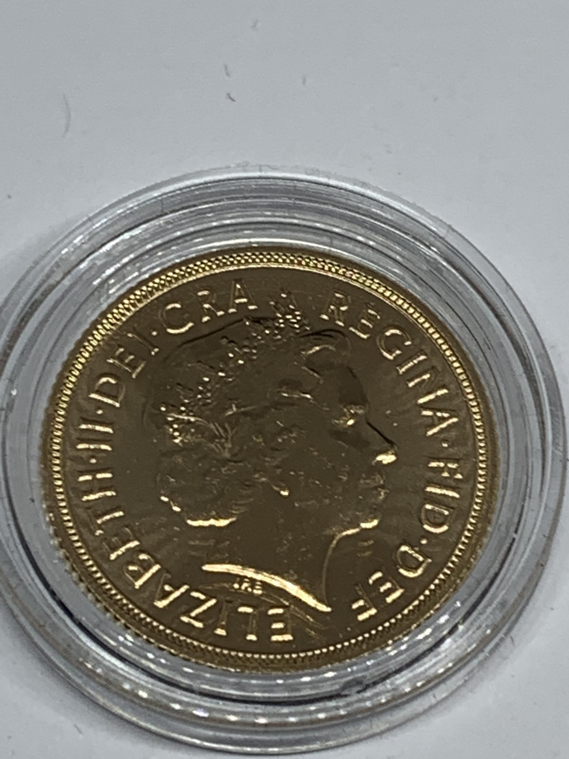 A 2012 GOLD SOVEREIGN QUEEN ELIZABETH II DIAMOND JUBILEE,LONDON MINT