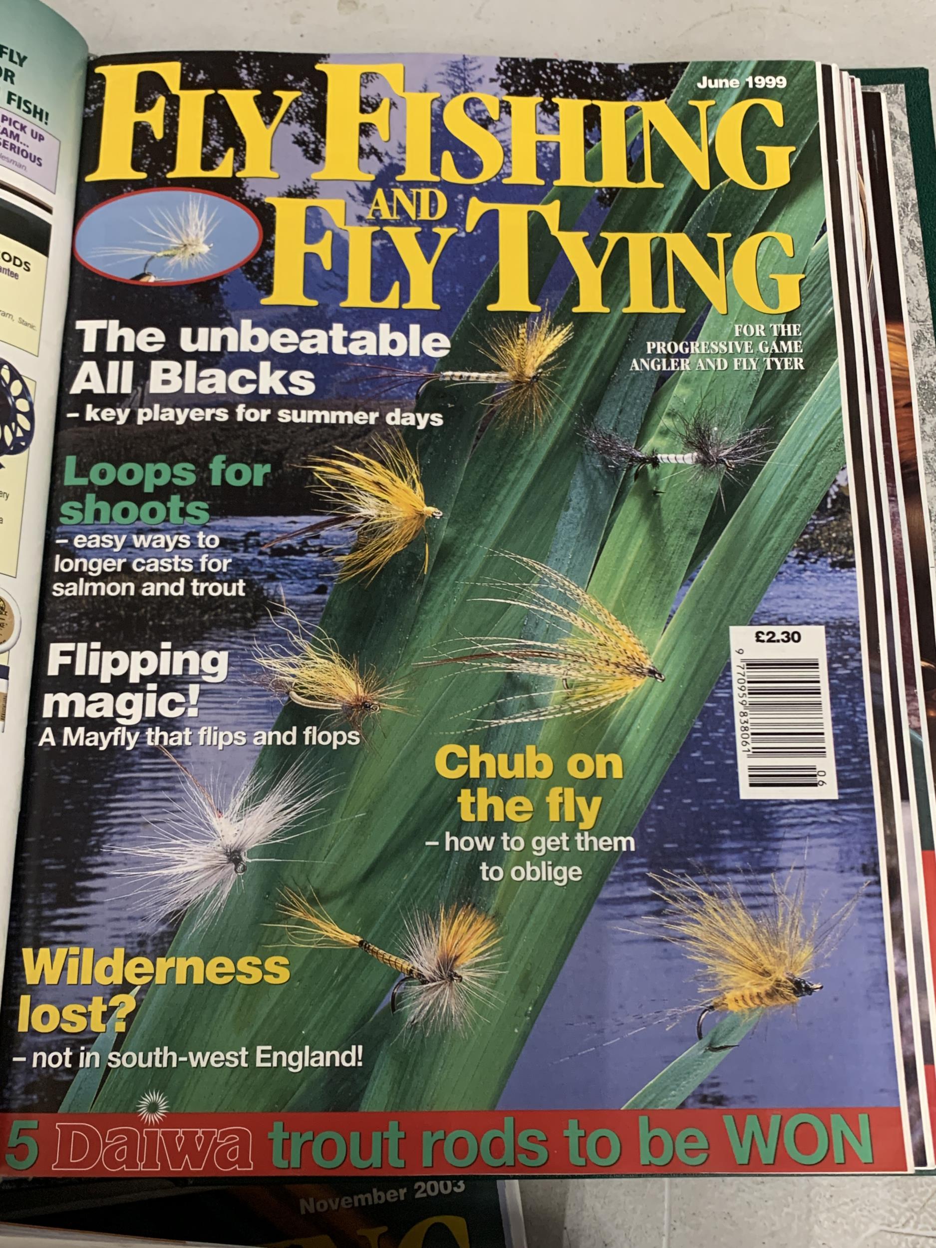 A LARGE COLLECTION OF FISHING MAGAZINES TO INCLUDE "TROUT FISHERMAN ...