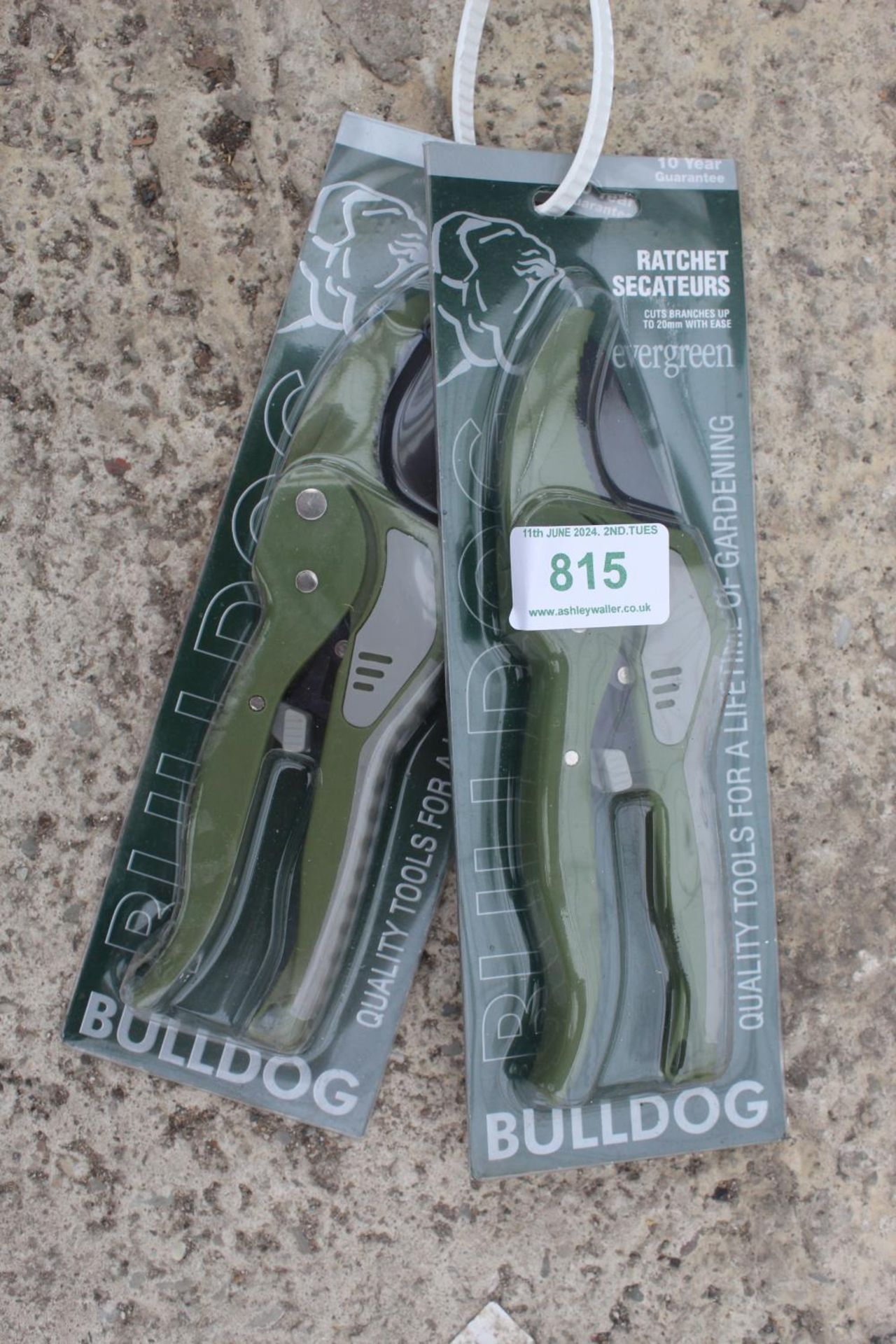 2 BULLDOG SECATEURS + VAT