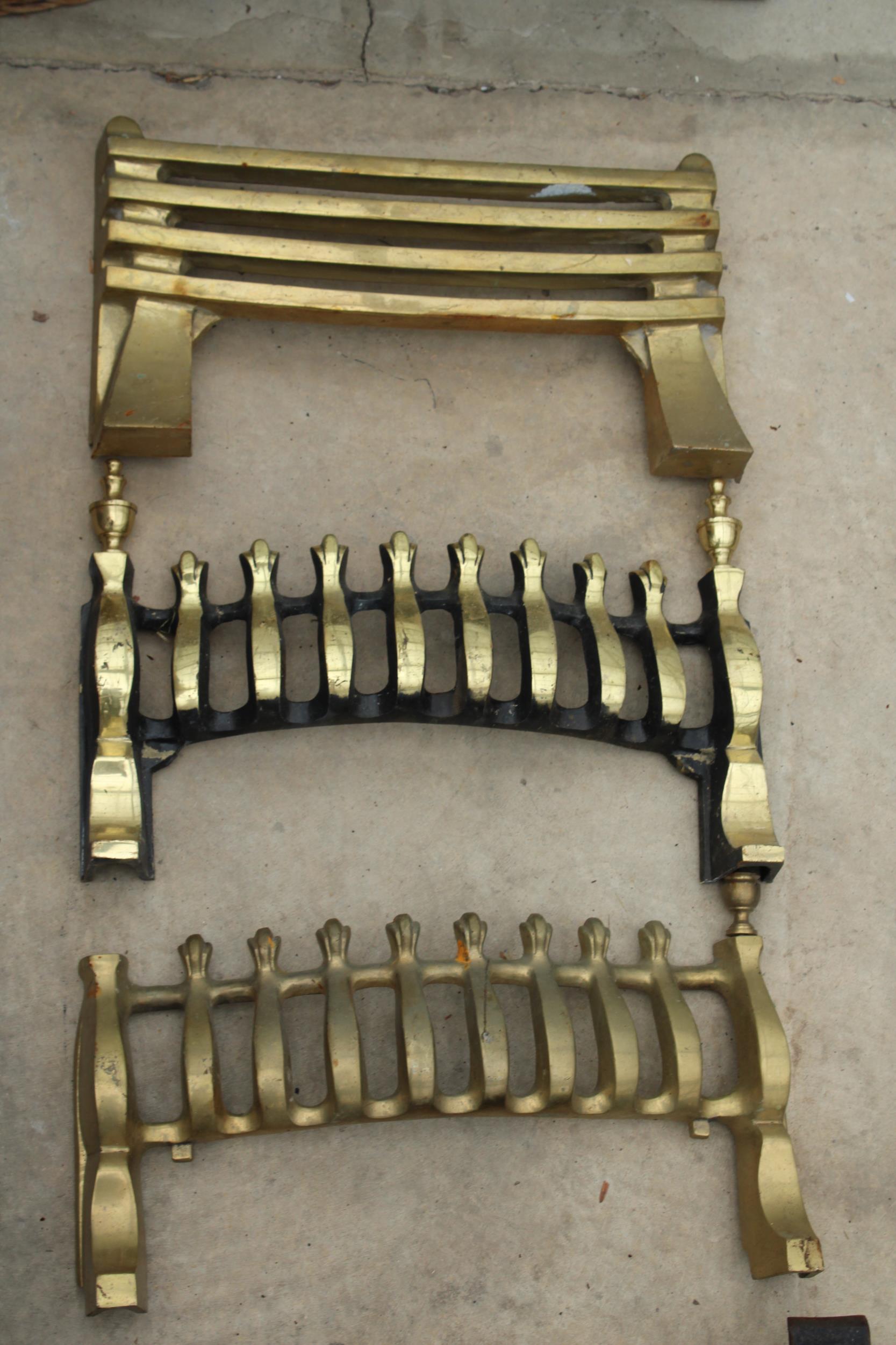 FIVE VARIOUS DECORATIVE FIRE FRONTS