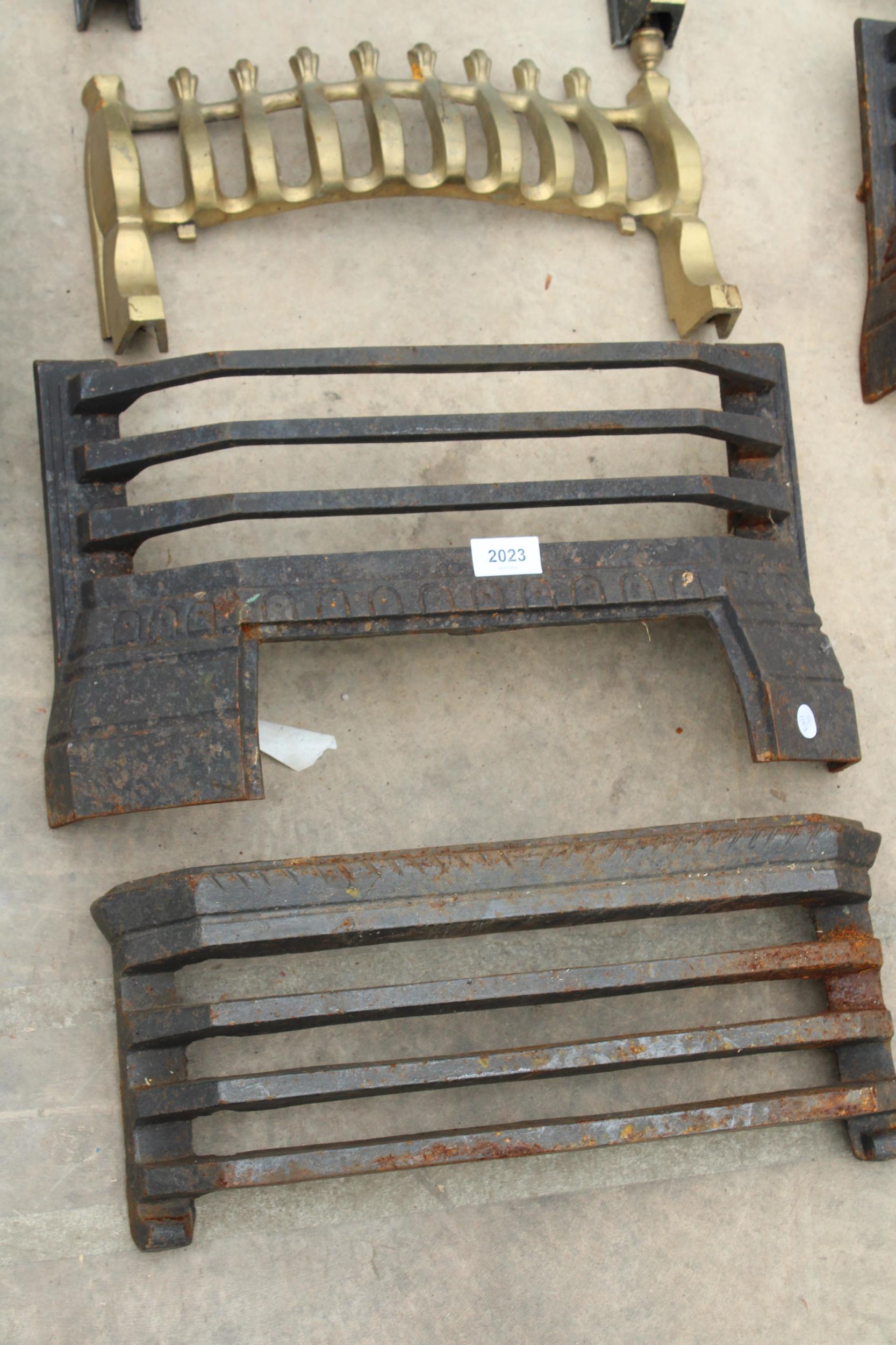 FIVE VARIOUS DECORATIVE FIRE FRONTS