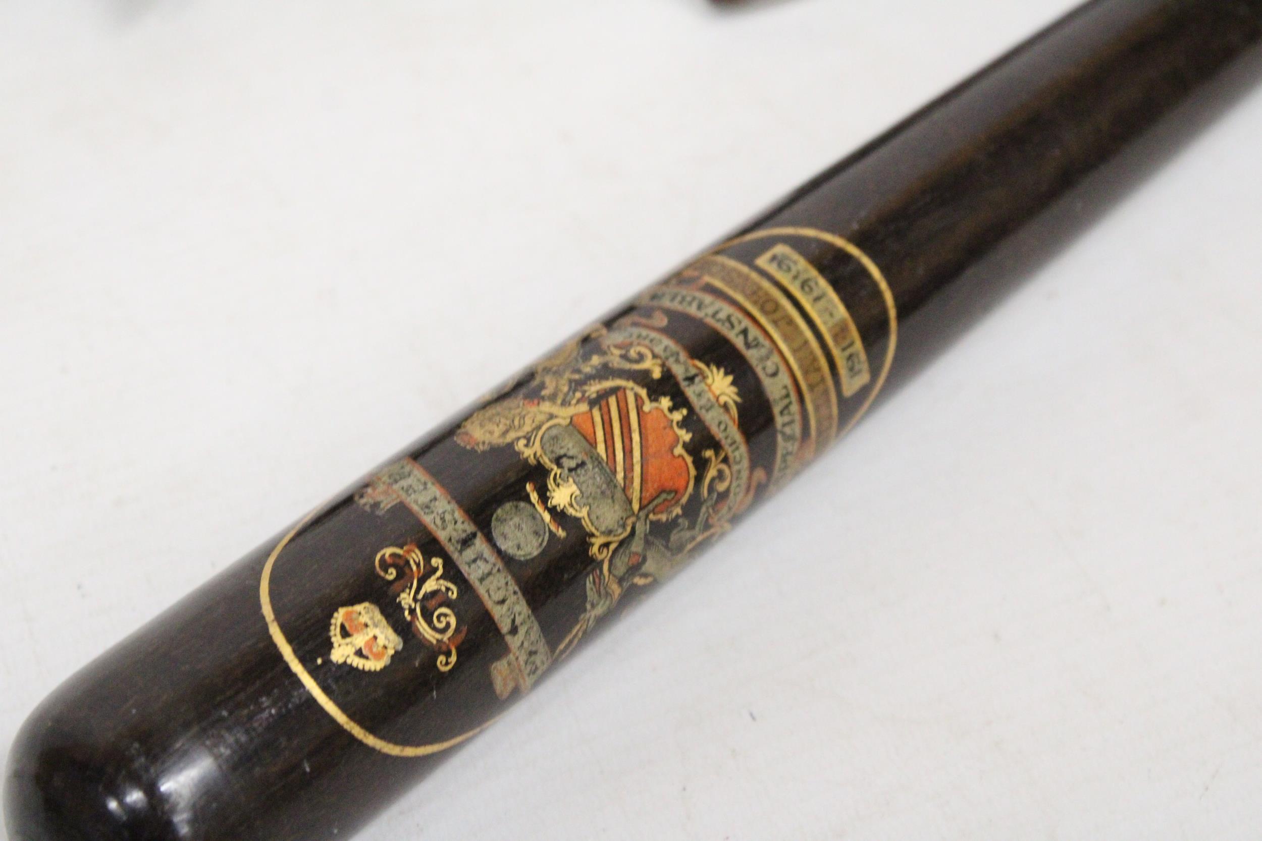 A MANCHESTER POLICE SPECIAL CONSTABLE TRUNCHEON 1914 - 1919 WILLIAM ...